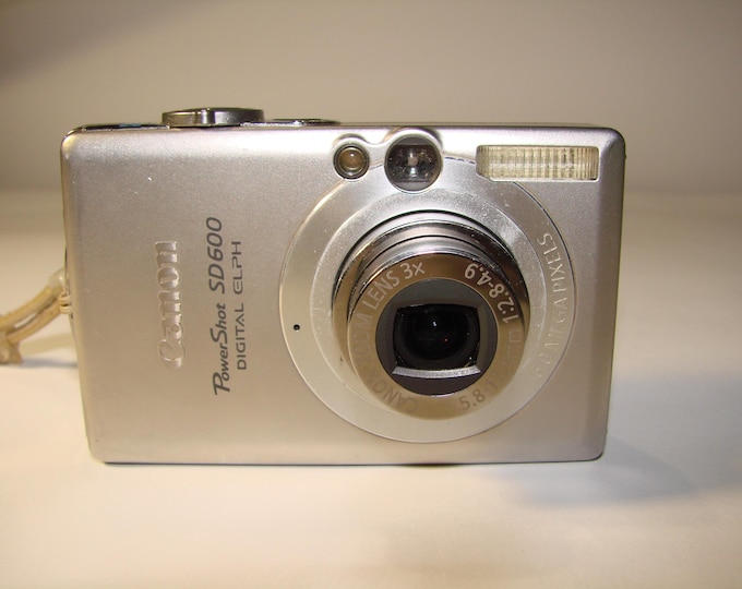 Canon Powershot SD600 Digital Elph 6MP Compcat Digi Camera 3x Optical ...