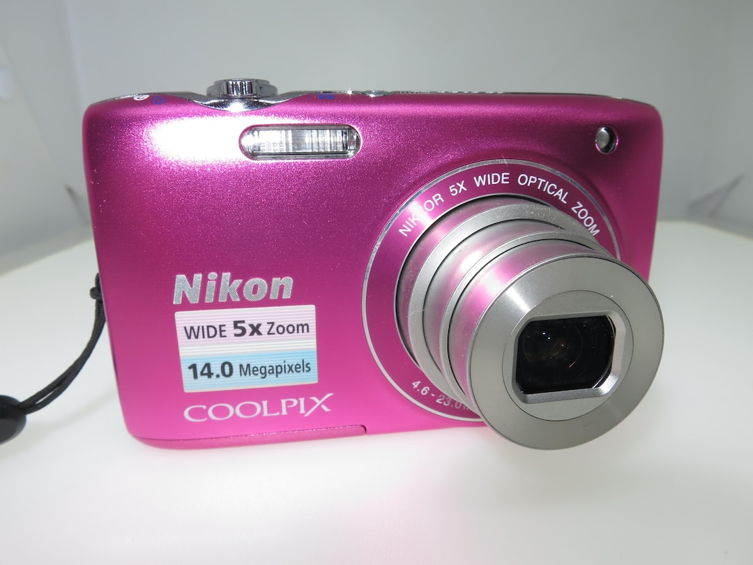 Nikon Coolpix S3100 14MP 5x Optical Zoom Compact Digital Camera Pink ...