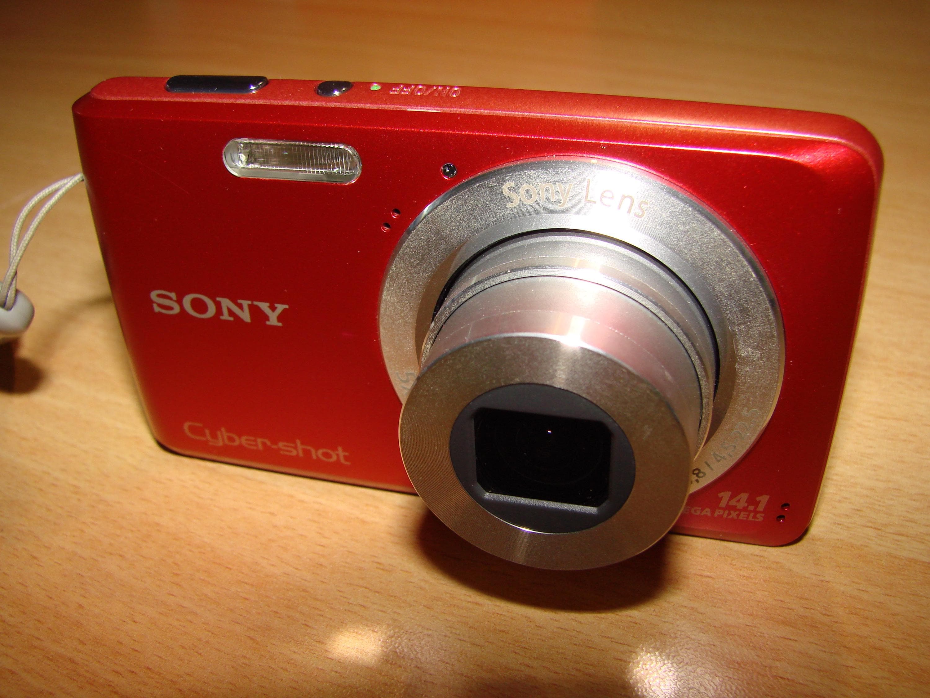 Sony Cyber-shot DSC-W520 14.1MP Compact Digital Camera RED Color With ...