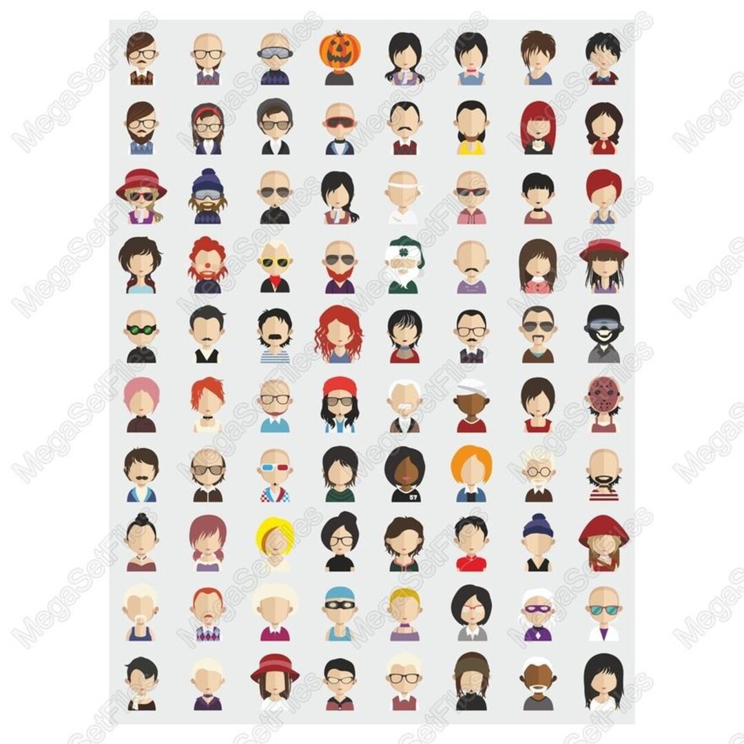 200,000 Cliparts + Colorful Pop Culture Character Icons SVG PNG ...
