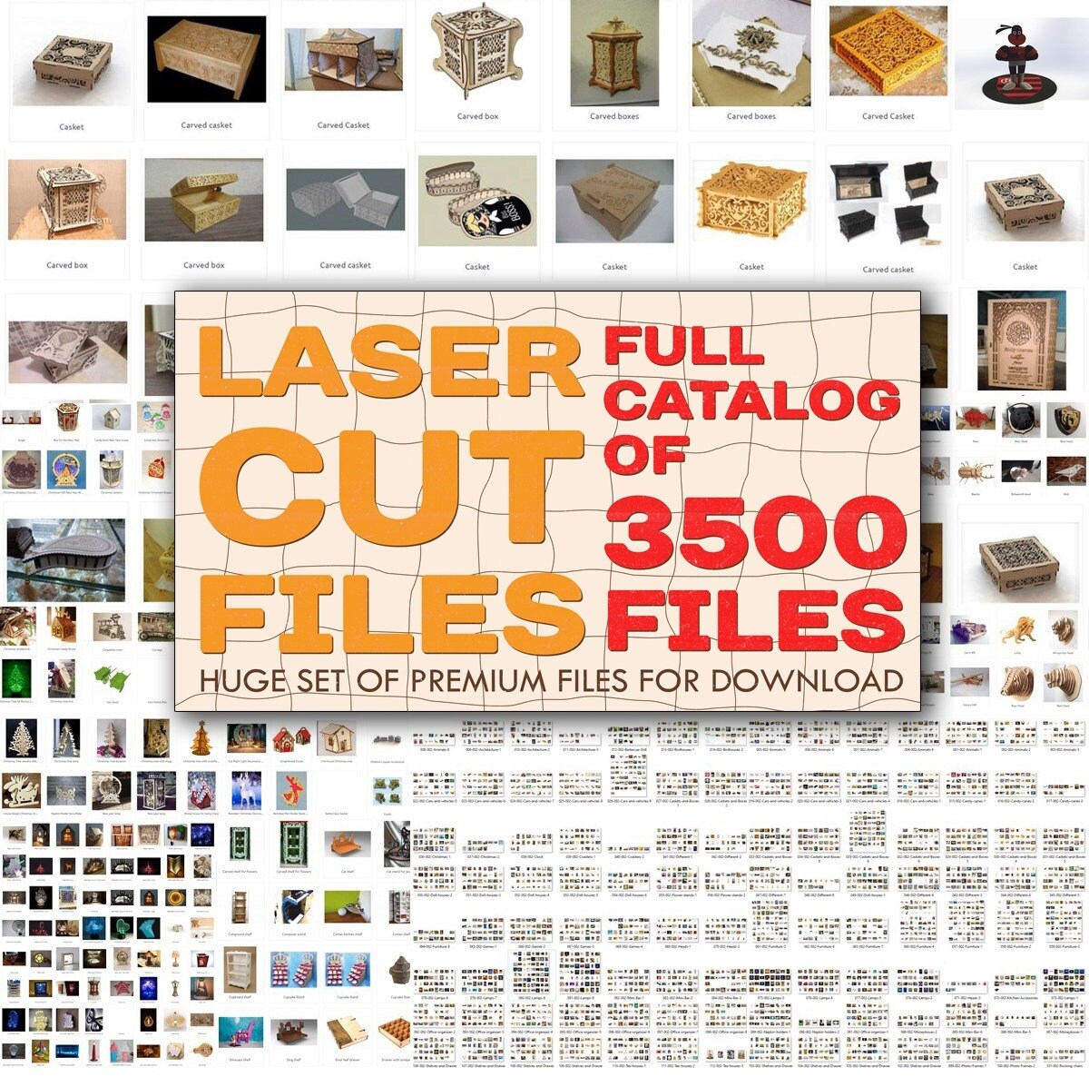 3500 Laser Cut Files, Laser Cut Blueprint, CDR Cut File, Engraving ...