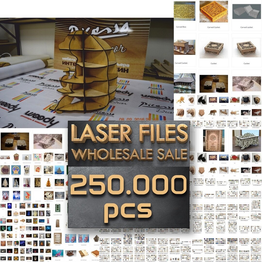 250,000 Laser Cut Files, Laser Cut File, Vector Model, Puzzle Cut File ...