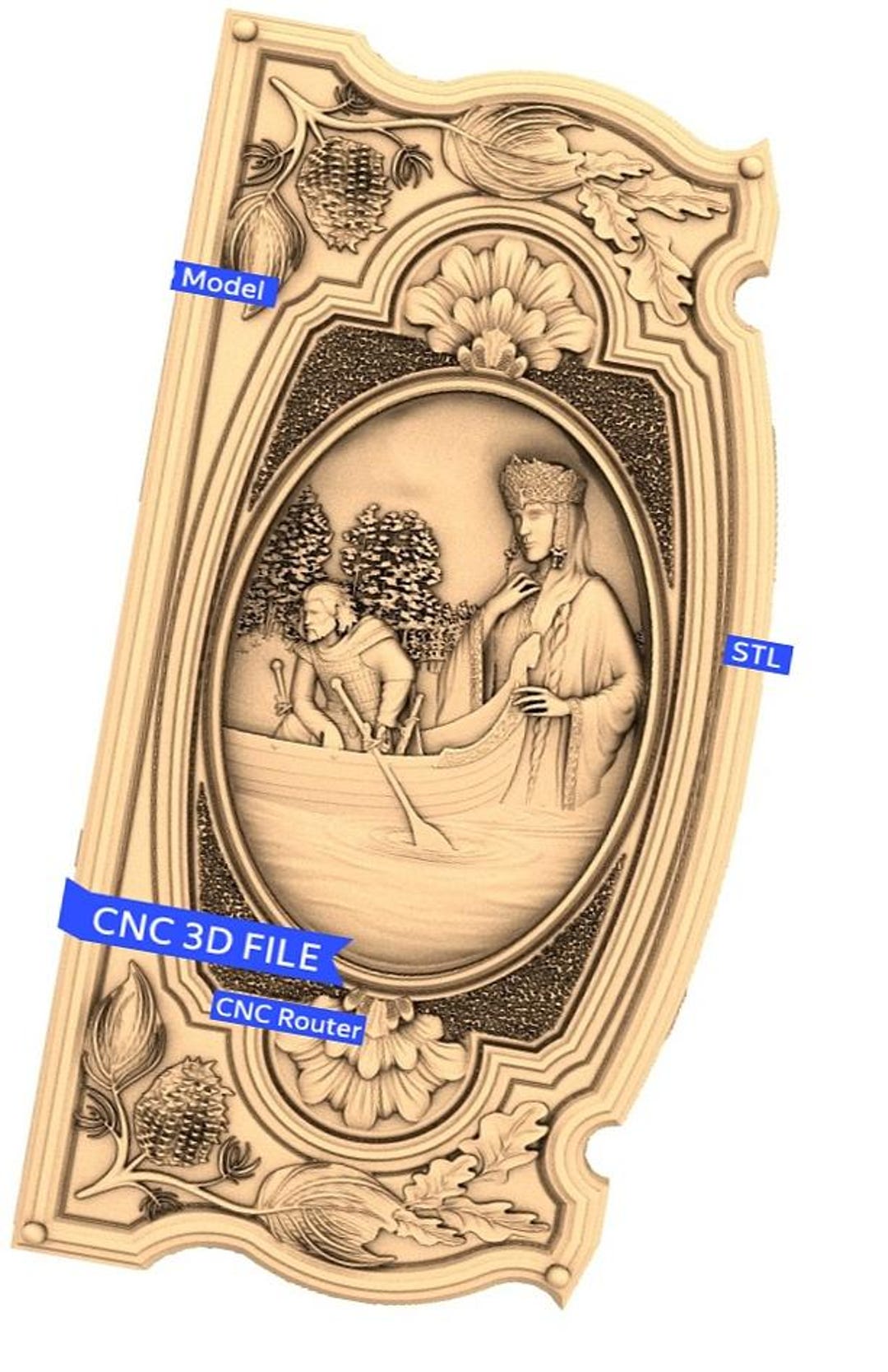 Voyage of Serenity STL – Sailboat Nautical Wall Relief for CNC - Etsy