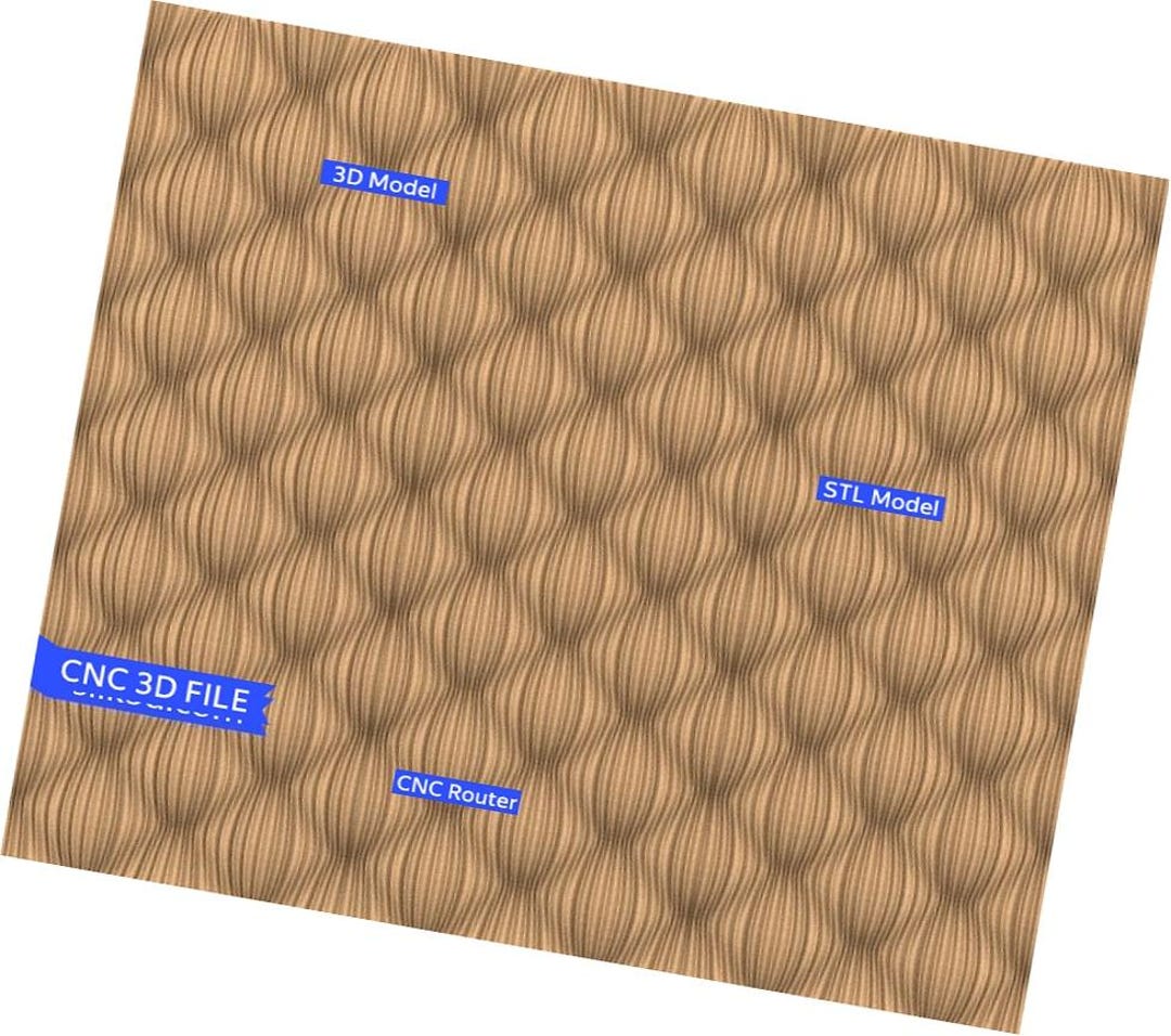Wave Symphony Panel STL 3D Relief for CNC, Fluid Wall Accent - Etsy