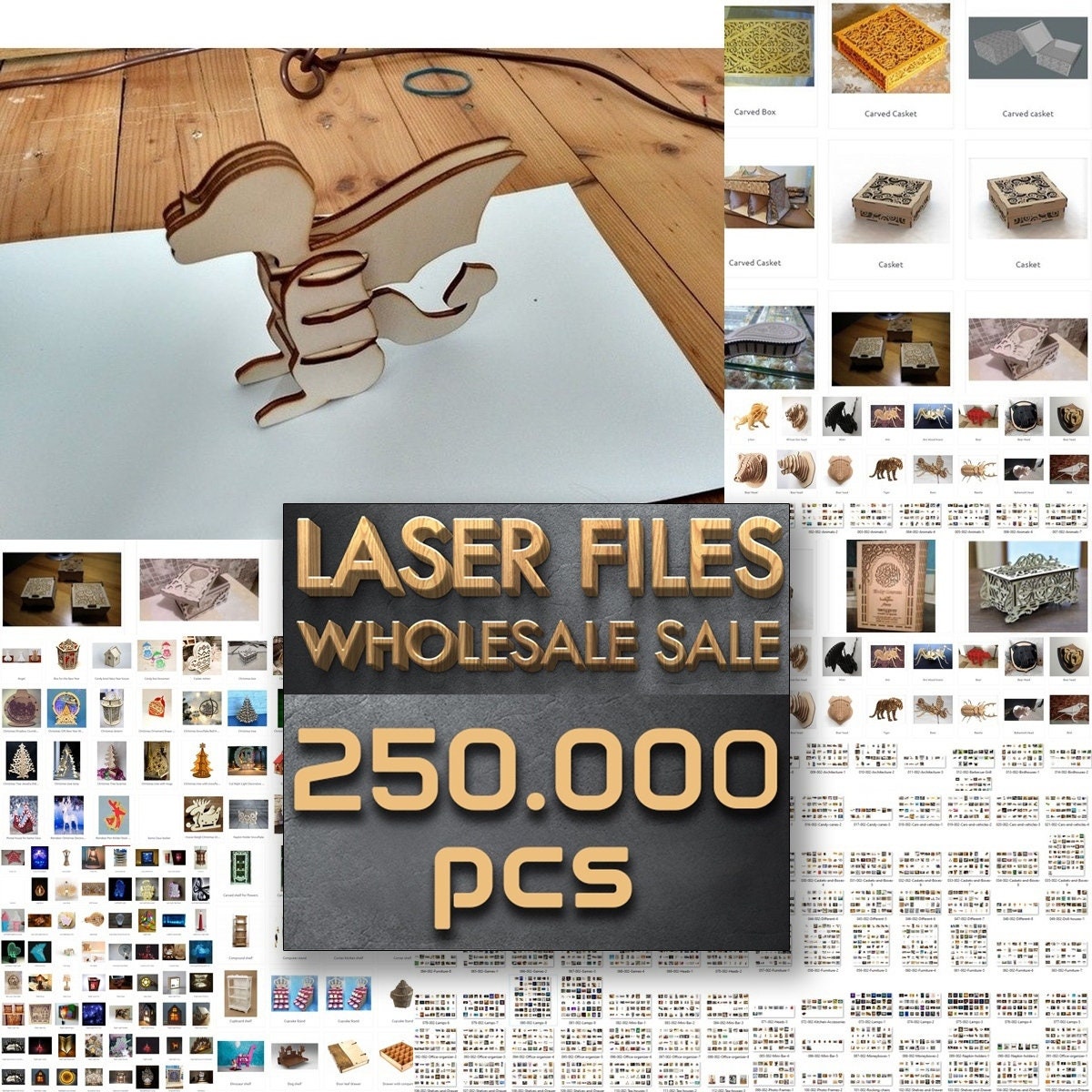 250,000 Laser Cut Files, Laser Cut File, Vector Model, Instant Download ...