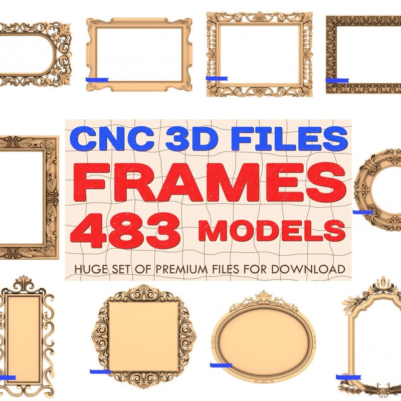 Ornate Frame Stl File - Etsy