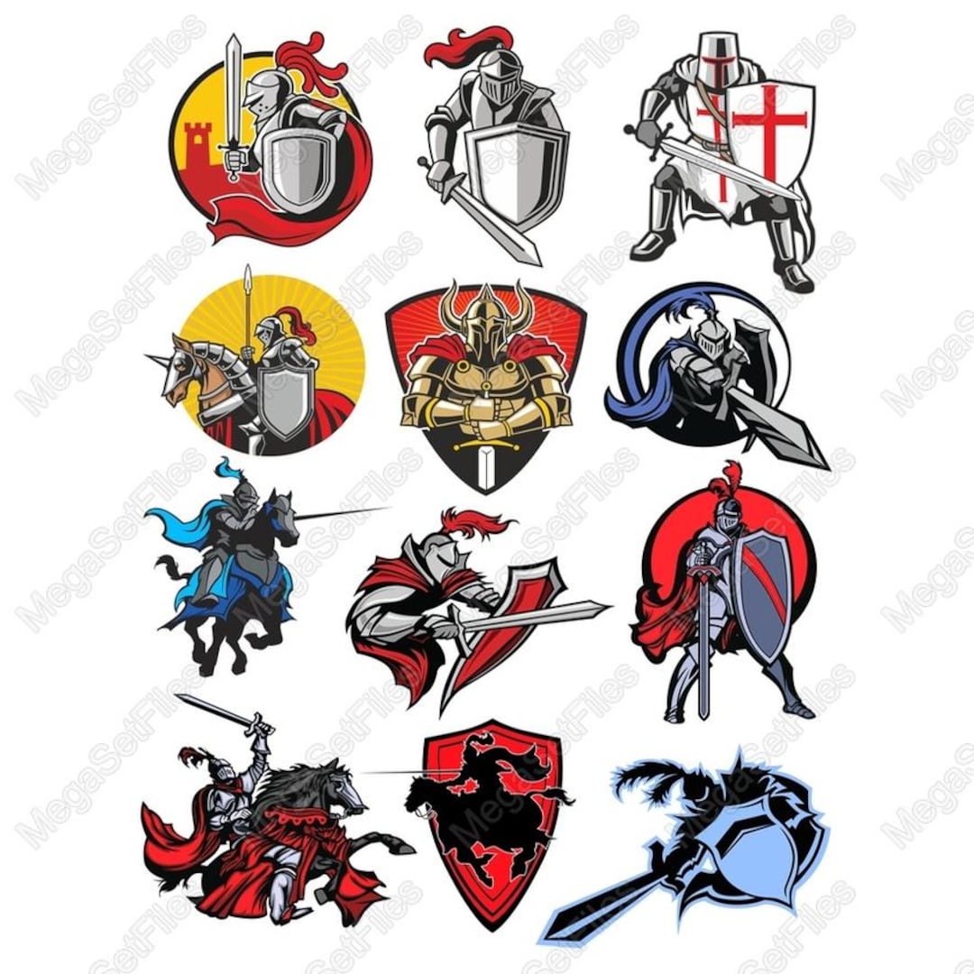 200,000 Cliparts + Medieval Knight Clipart Collection in SVG, PNG ...