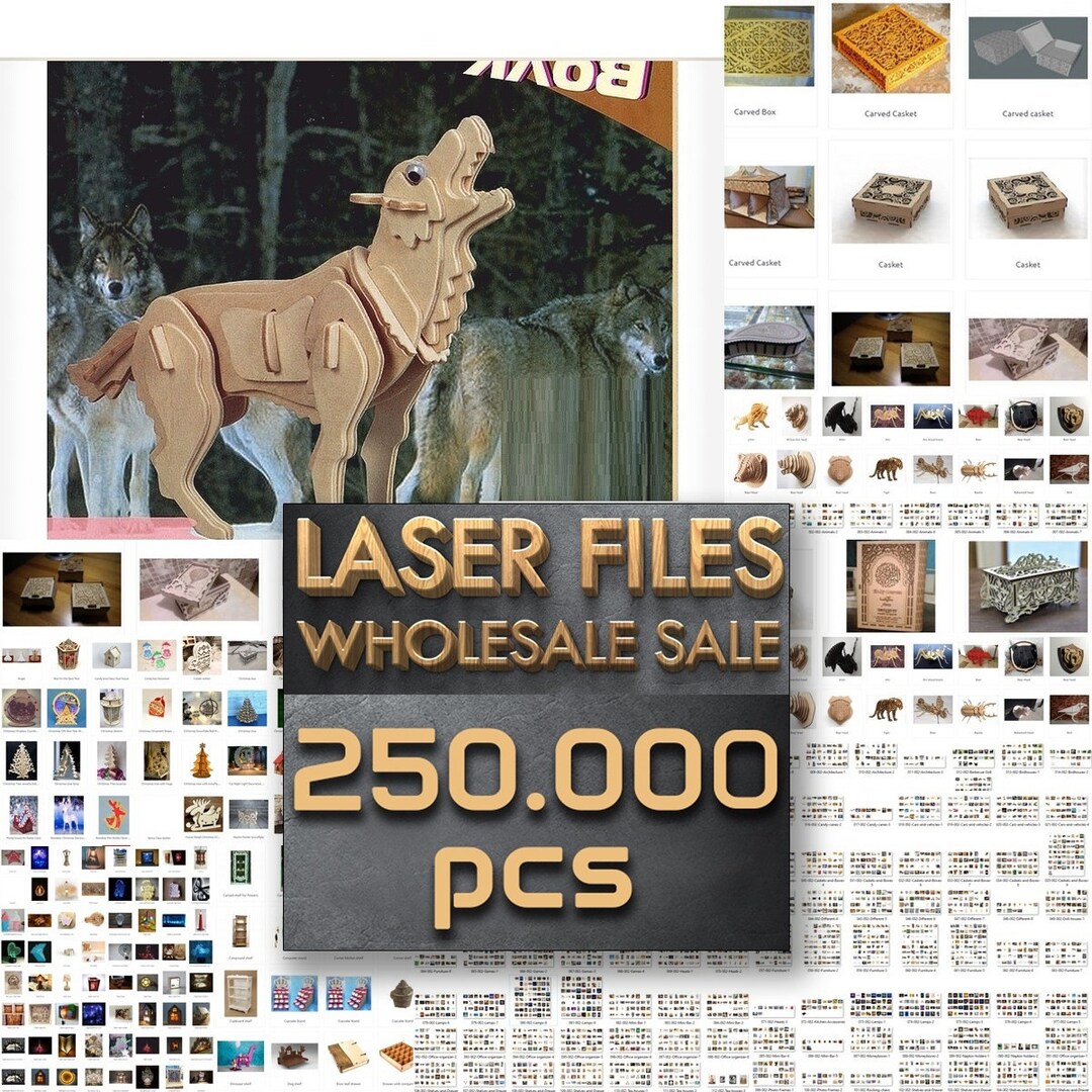 250,000 Laser Cut Files, Laser Cut Files, Vector Model, Pattern Cut ...