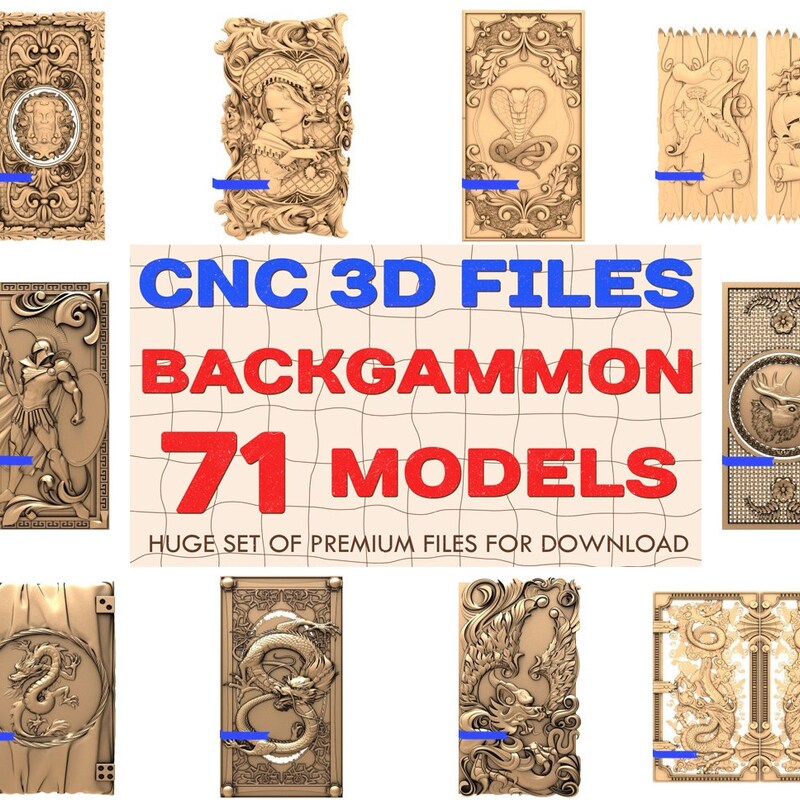 Stl for Cnc Backgammon - Etsy