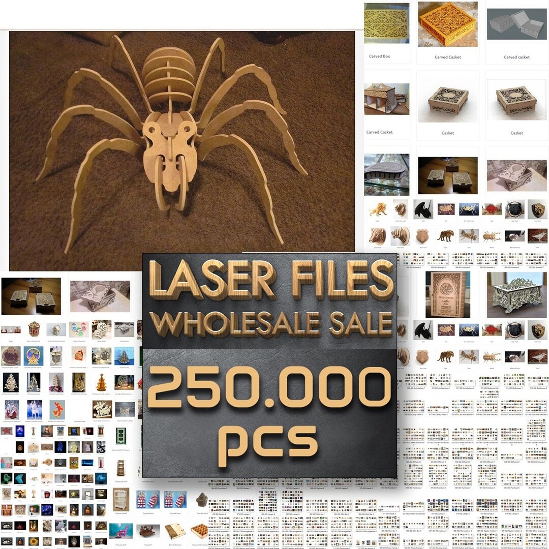 250,000 Laser Cut Files, Laser Cut File, Vector Model, Dxf File for ...