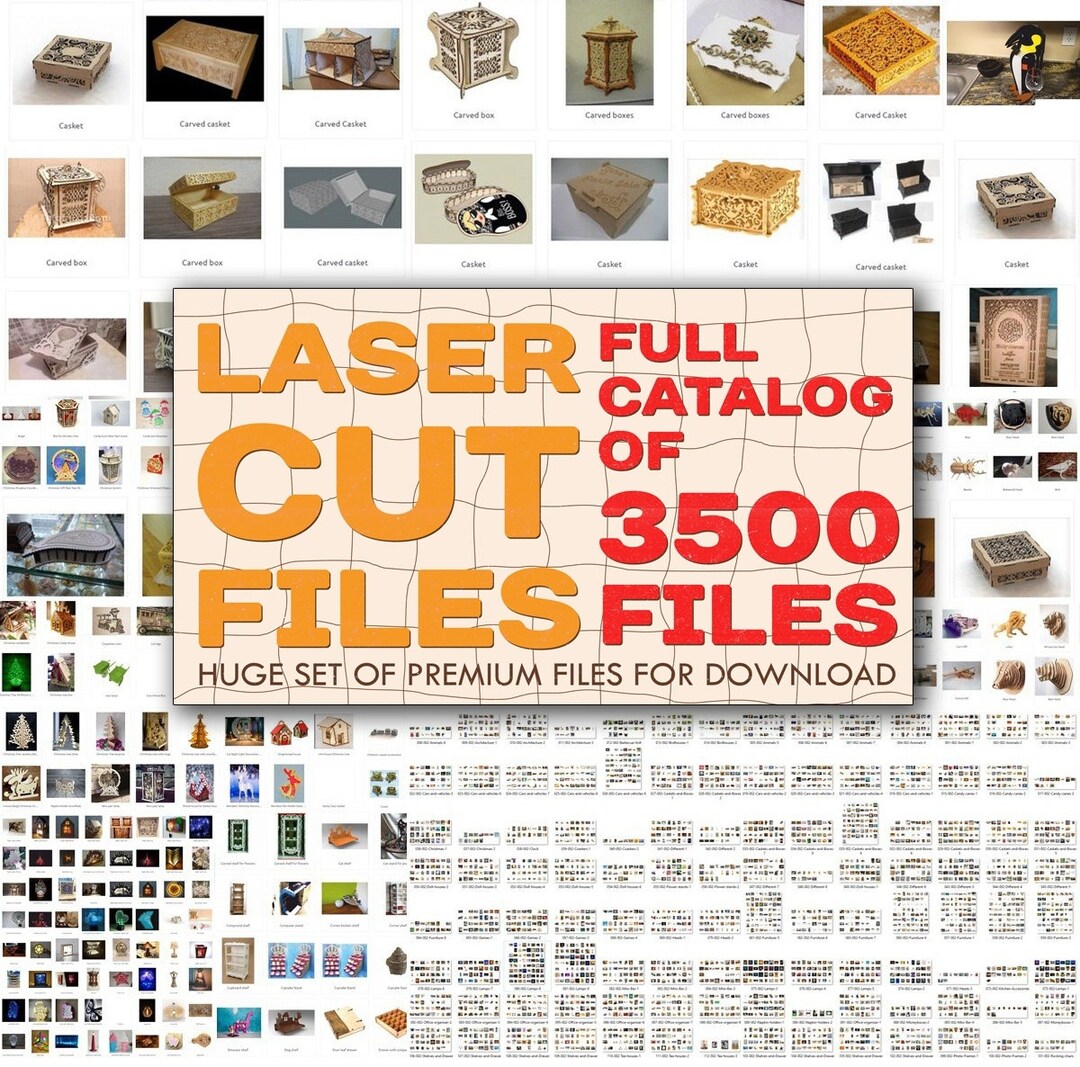 3500 Laser Cut Files, Laser Cut Template, Cnc Patterns, Vector Model ...