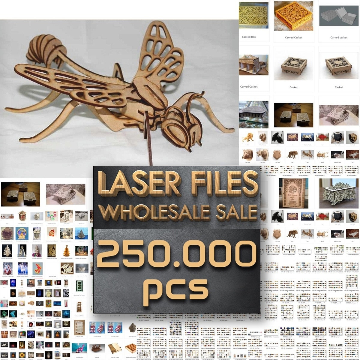250,000 Laser Cut Files, Laser Cut, Vector Model, Dxf Laser Cut ...