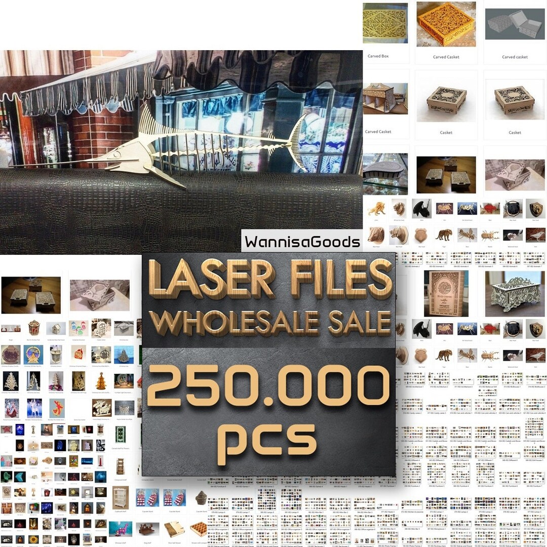 250,000 Laser Cut Files, Laser Cut File, Vector Model, Wood Dxf, Dxf ...