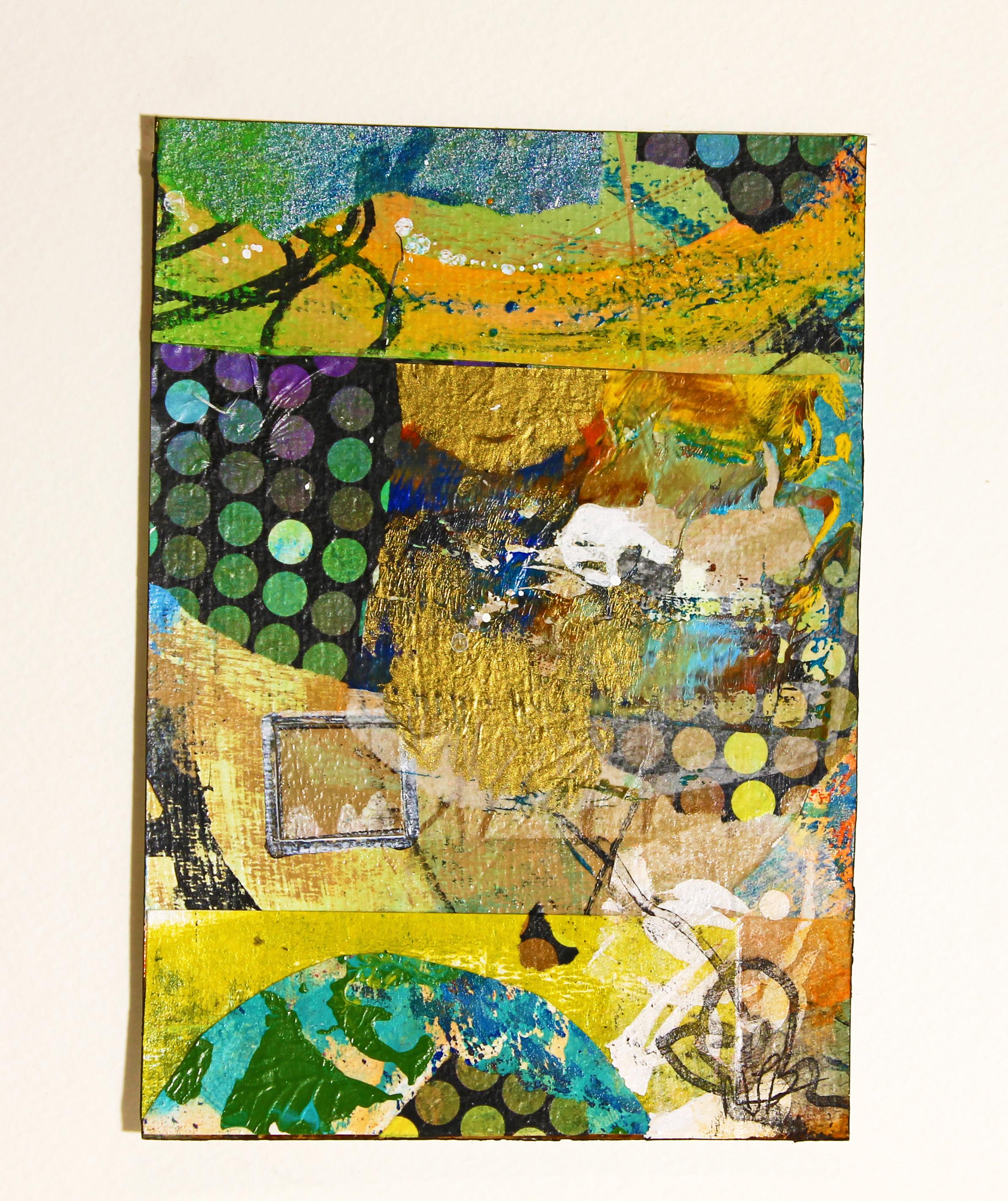 Rio 12 ORIGINAL Collage Painting 4x6 - Etsy