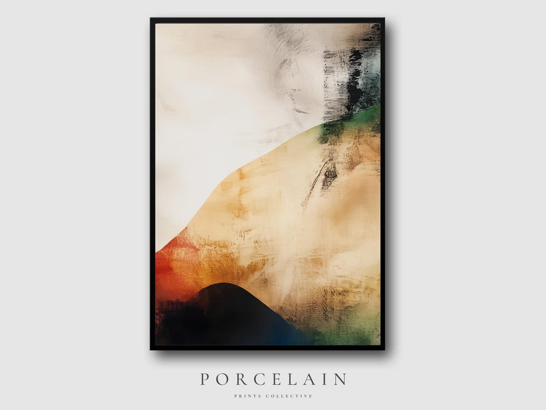 Abstract Desert Mirage Printable Wall Art | Earth Tone Modern Digital ...