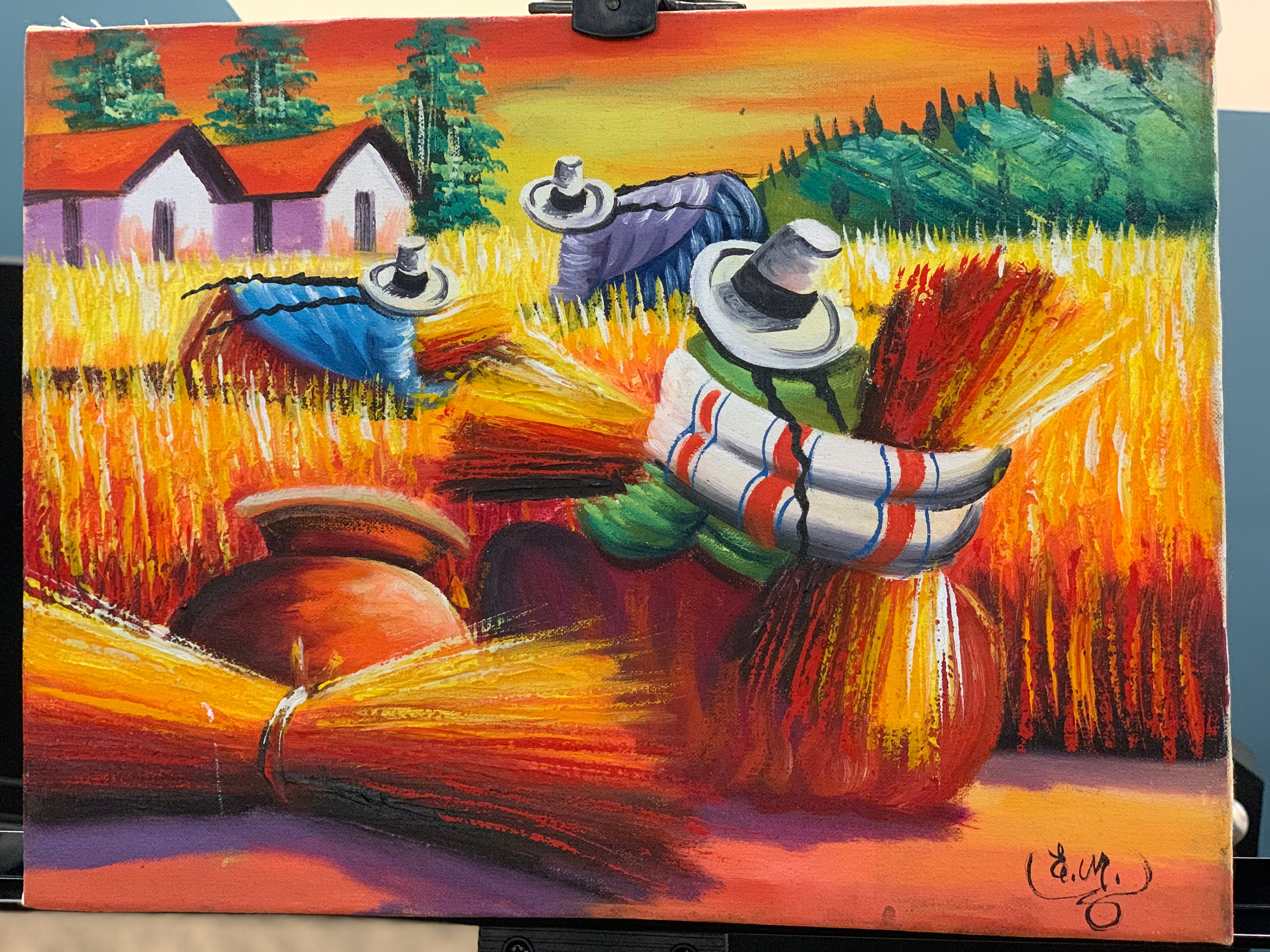 Canvas Peruvian Indian Paintings - Etsy