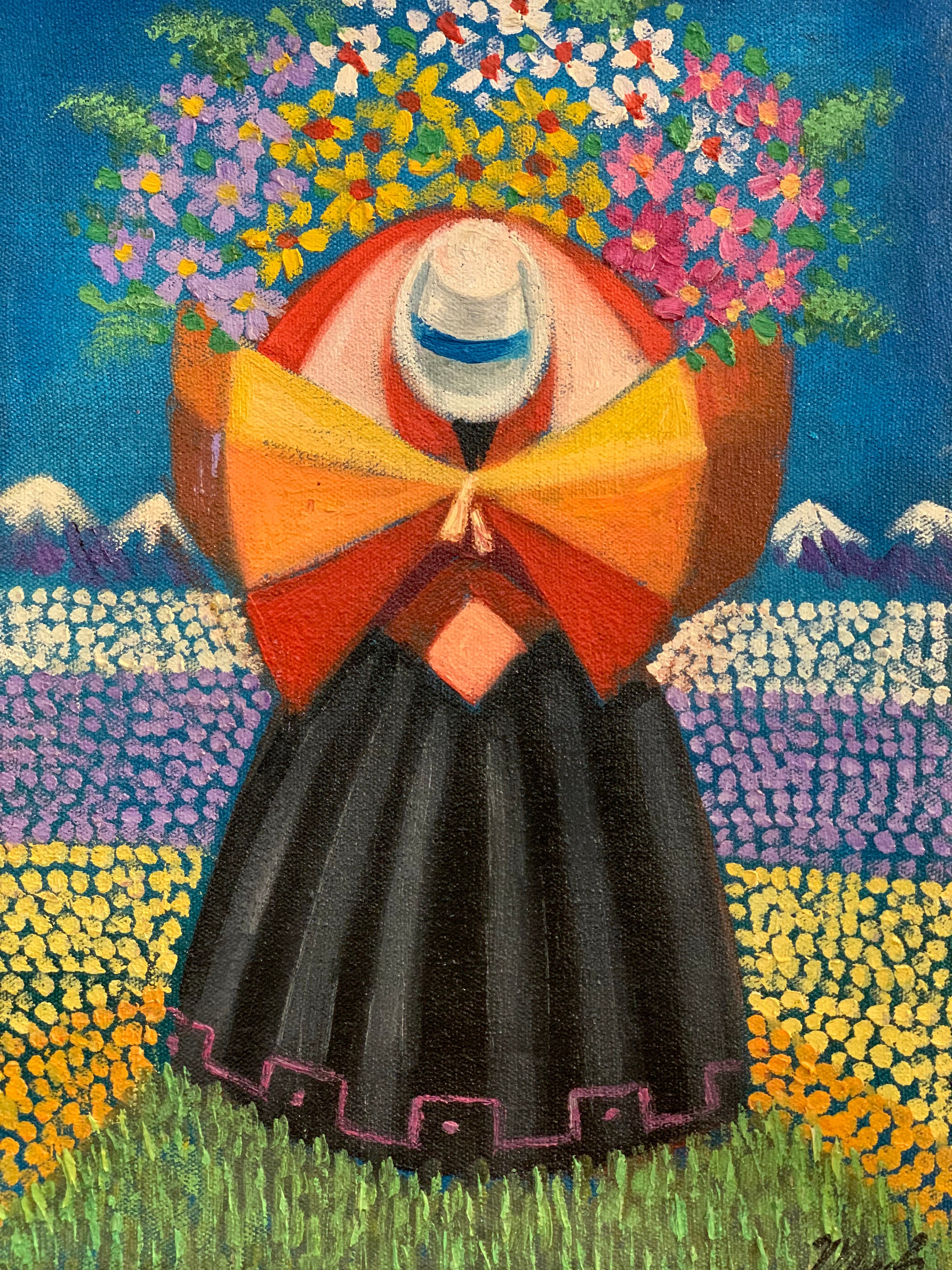 Canvas Peruvian Indian Paintings - Etsy