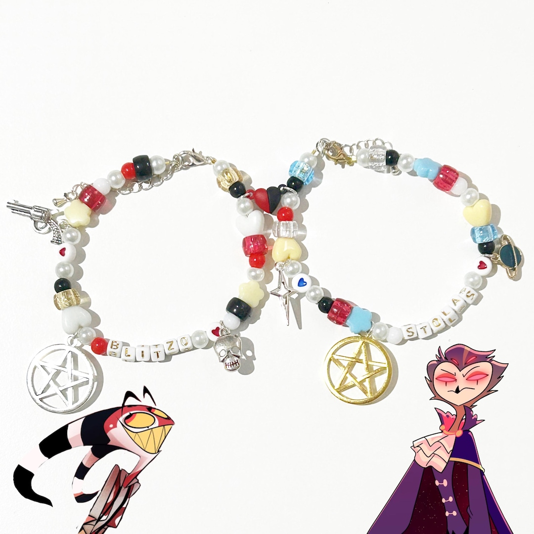 Blitzo and Stolas stolitz Helluva Boss Matching Bracelets - Etsy