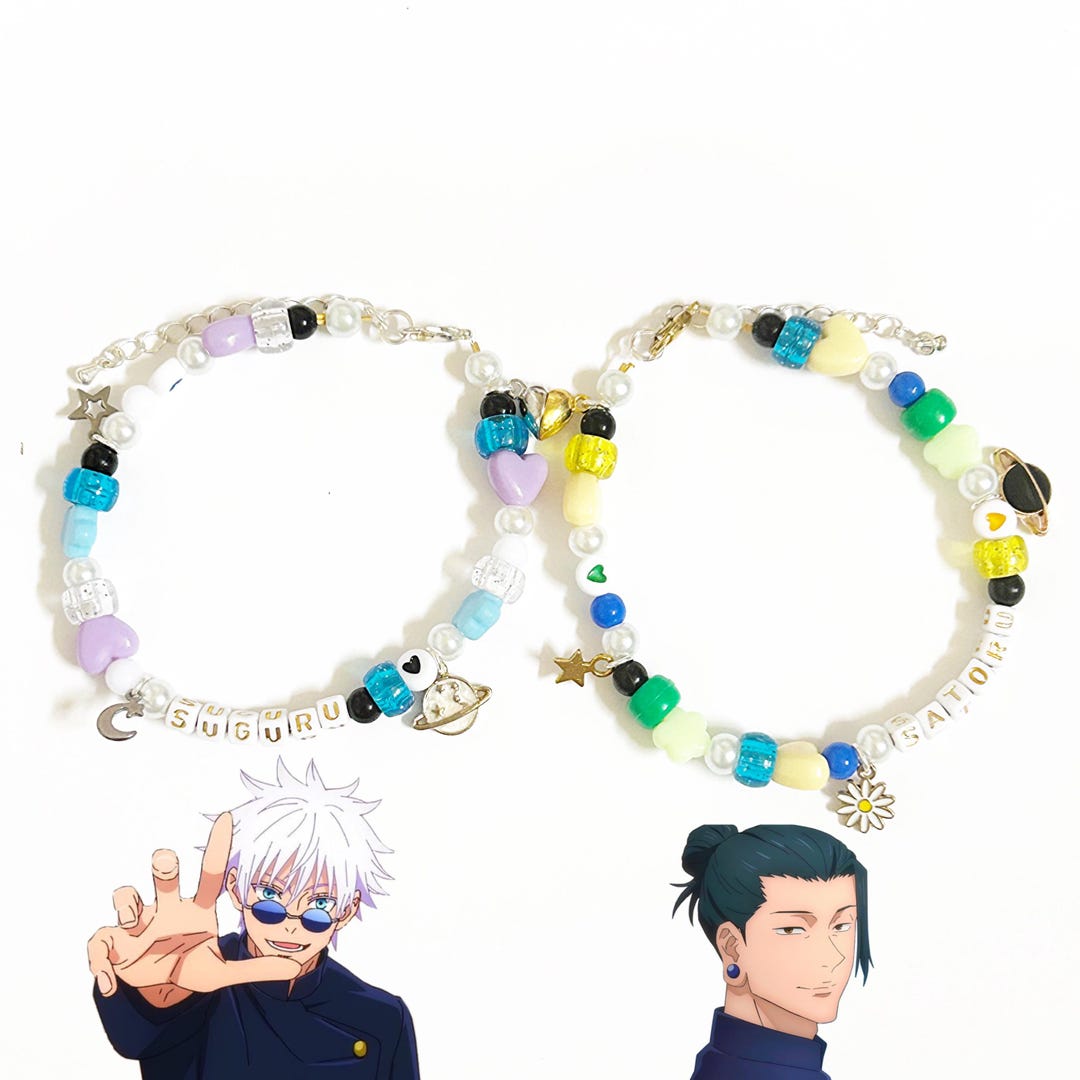 Getou and Gojo Jujutsu Kaisen Matching Bracelets - Etsy