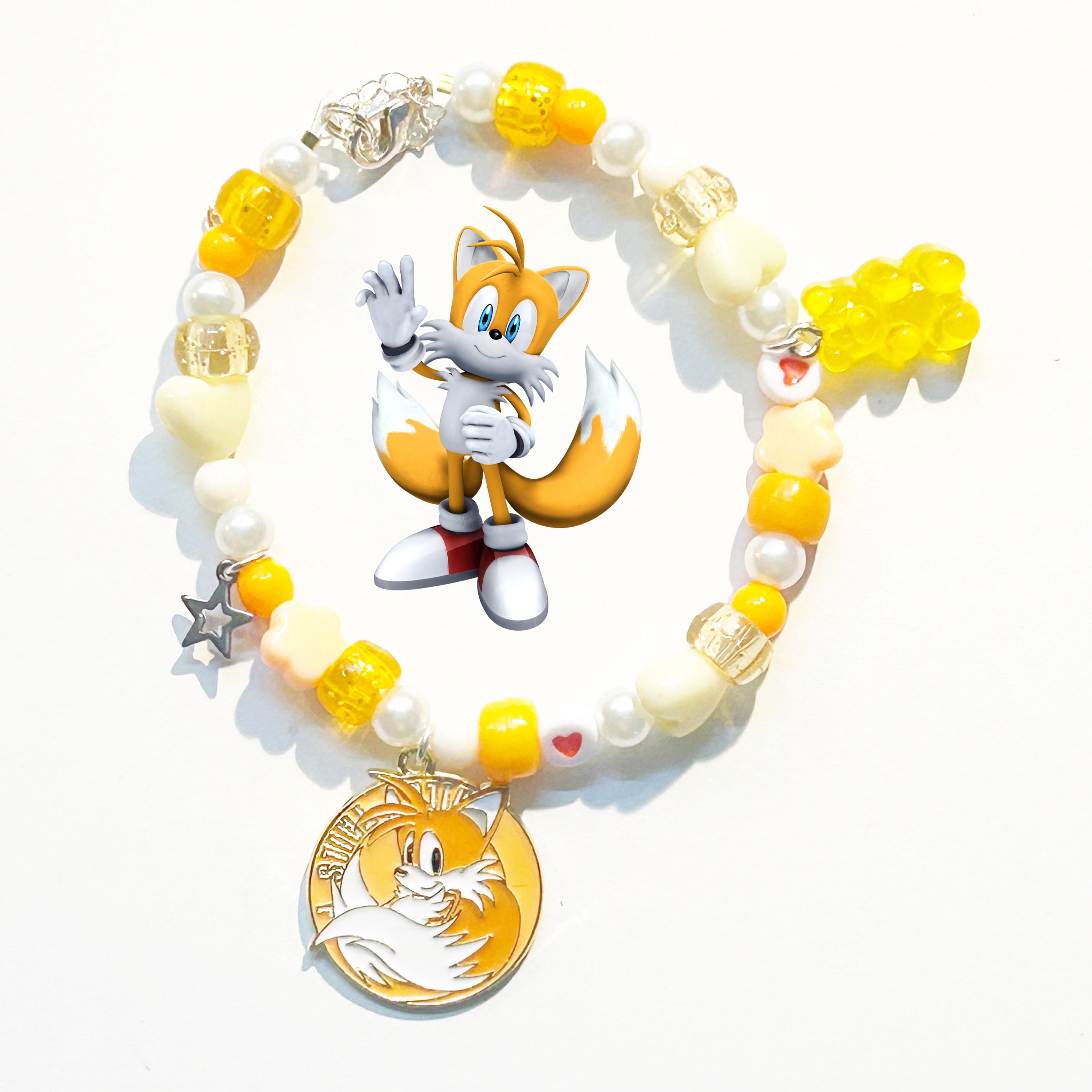 Sonic, Amy Rose, Tails, and Knuckles Matching Bracelets - Etsy