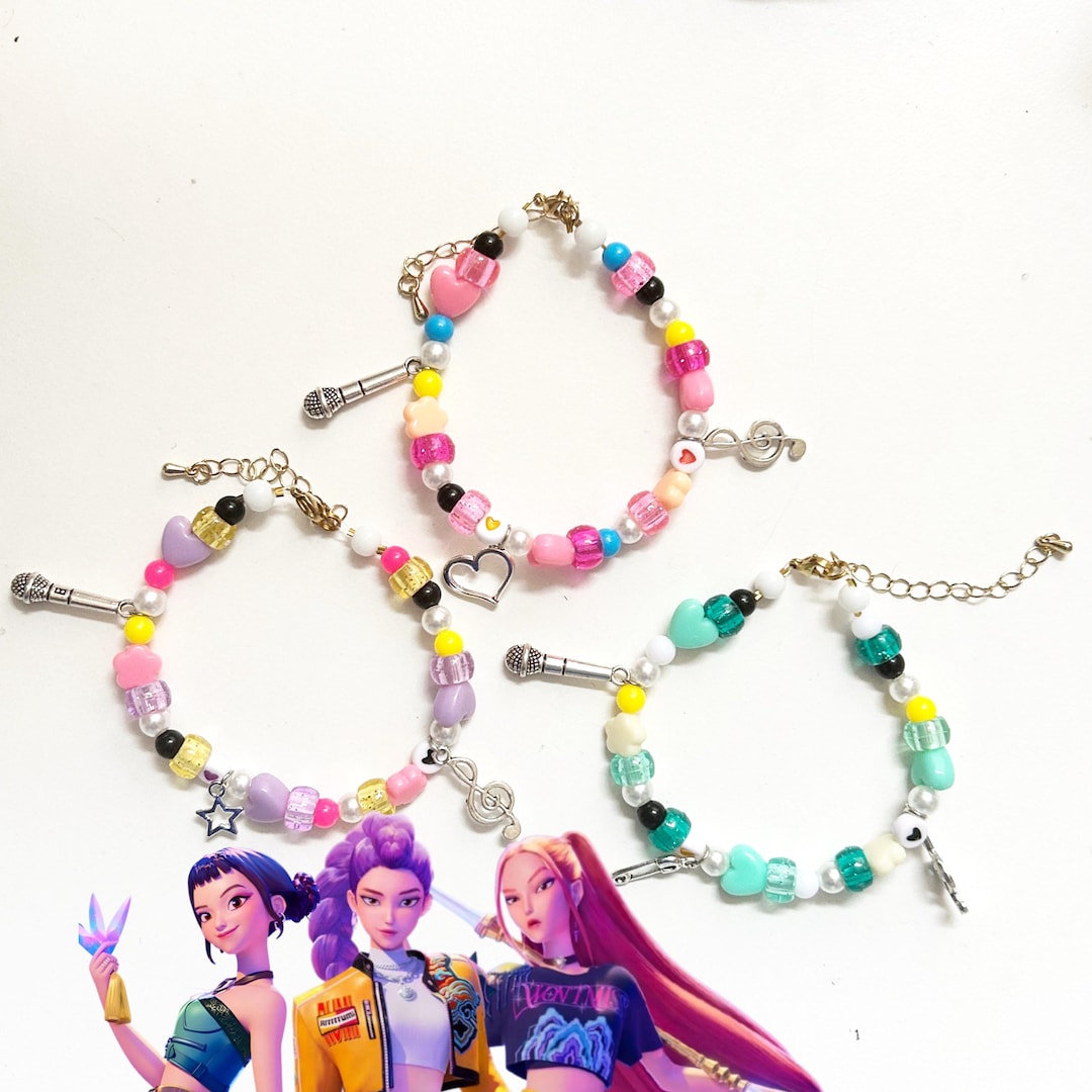 Kpop Demon Hunters Huntrix Mira, Rumi, and Zoey Matching Charm ...
