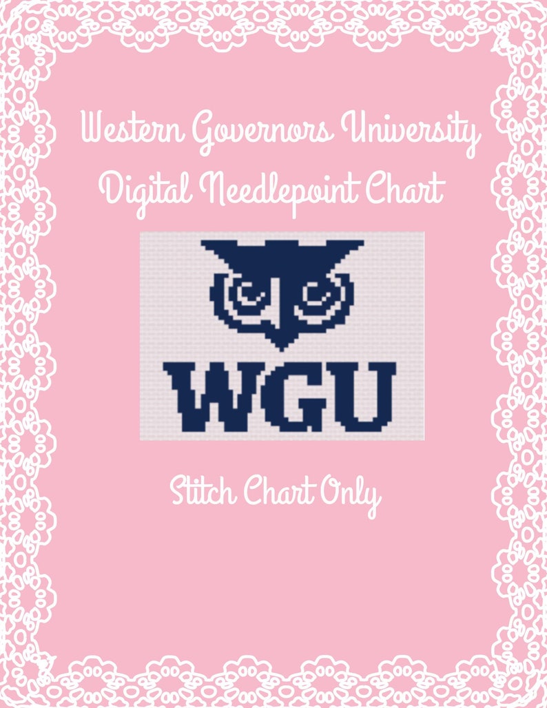 Wgu Needlepoint Chart Etsy