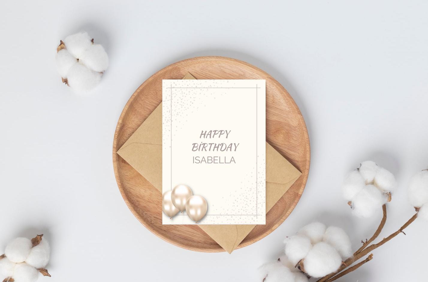Elegant Editable Birthday Invitation Simple and Stylish Print at Home ...