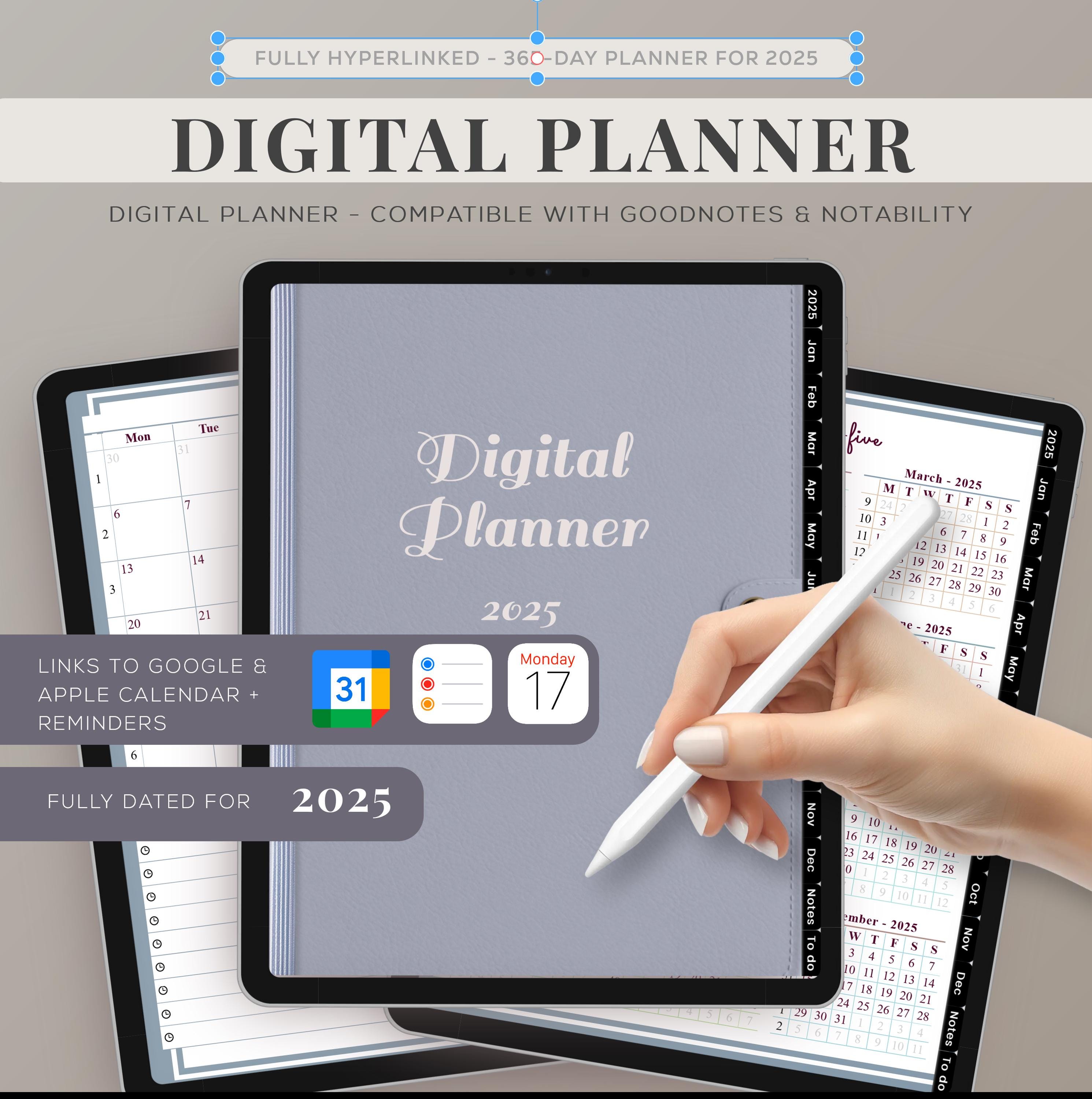 Simple Digital Planner for Year 2024 and 2025 - Etsy