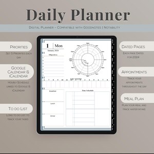 Simple Digital Planner for Year 2024 and 2025 - Etsy