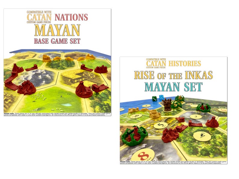 Catan Nations: Mayan - Base Game Set // Rise of the Inkas - Etsy