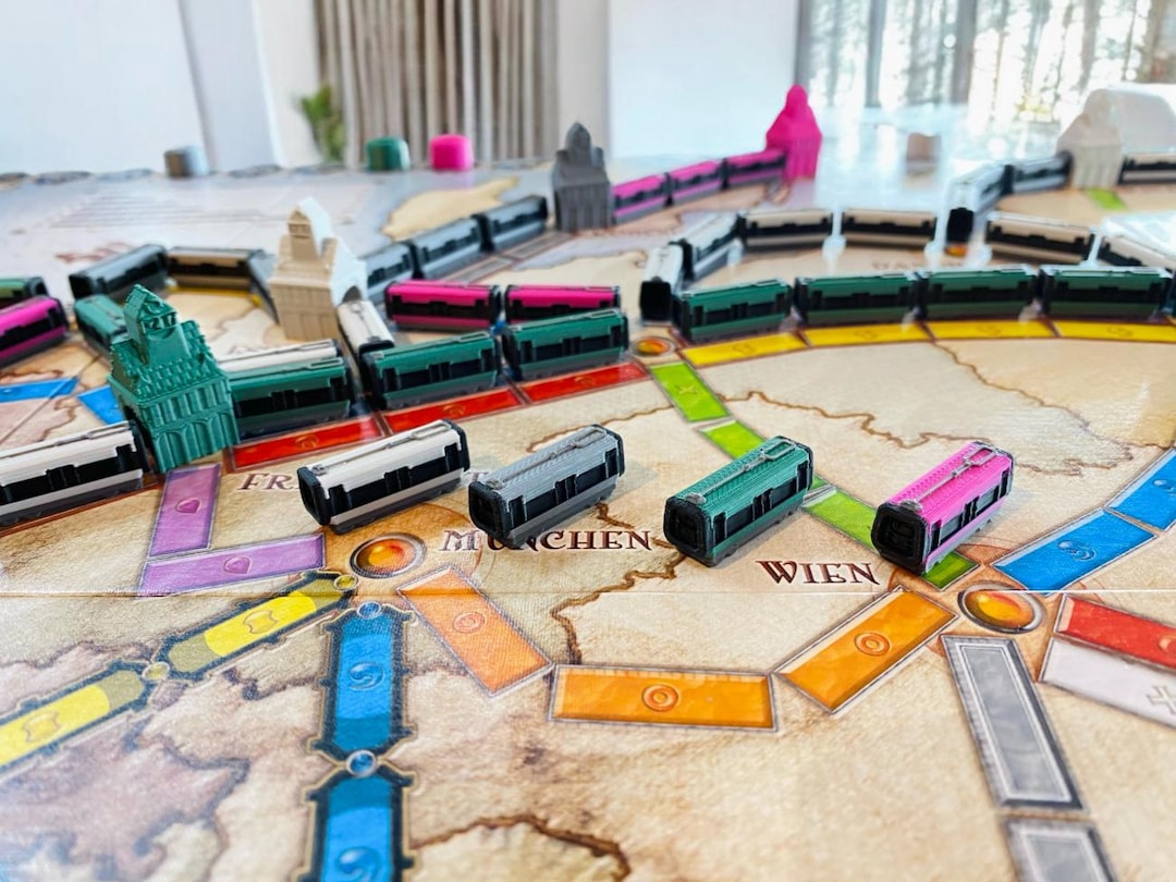 48 Multi-colored Trains + 3 Stations for Ticket to Ride - Öresundståg ...