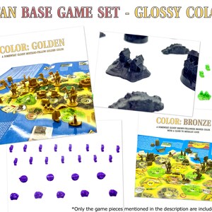 Catan Base Game Set - Glossy Colors - Etsy