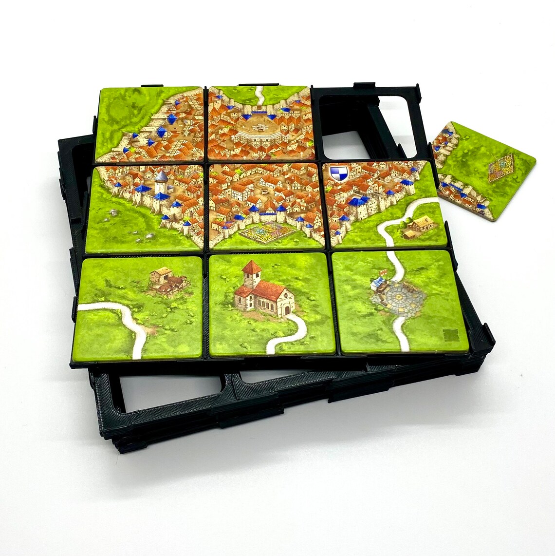 Carcassonne Tile Grid (pack of 9 Grids Holding 9 Tiles Each) - Etsy