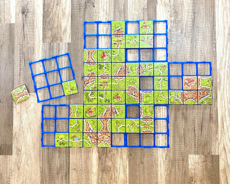 Carcassonne Tile Grid (pack of 9 Grids Holding 9 Tiles Each) - Etsy