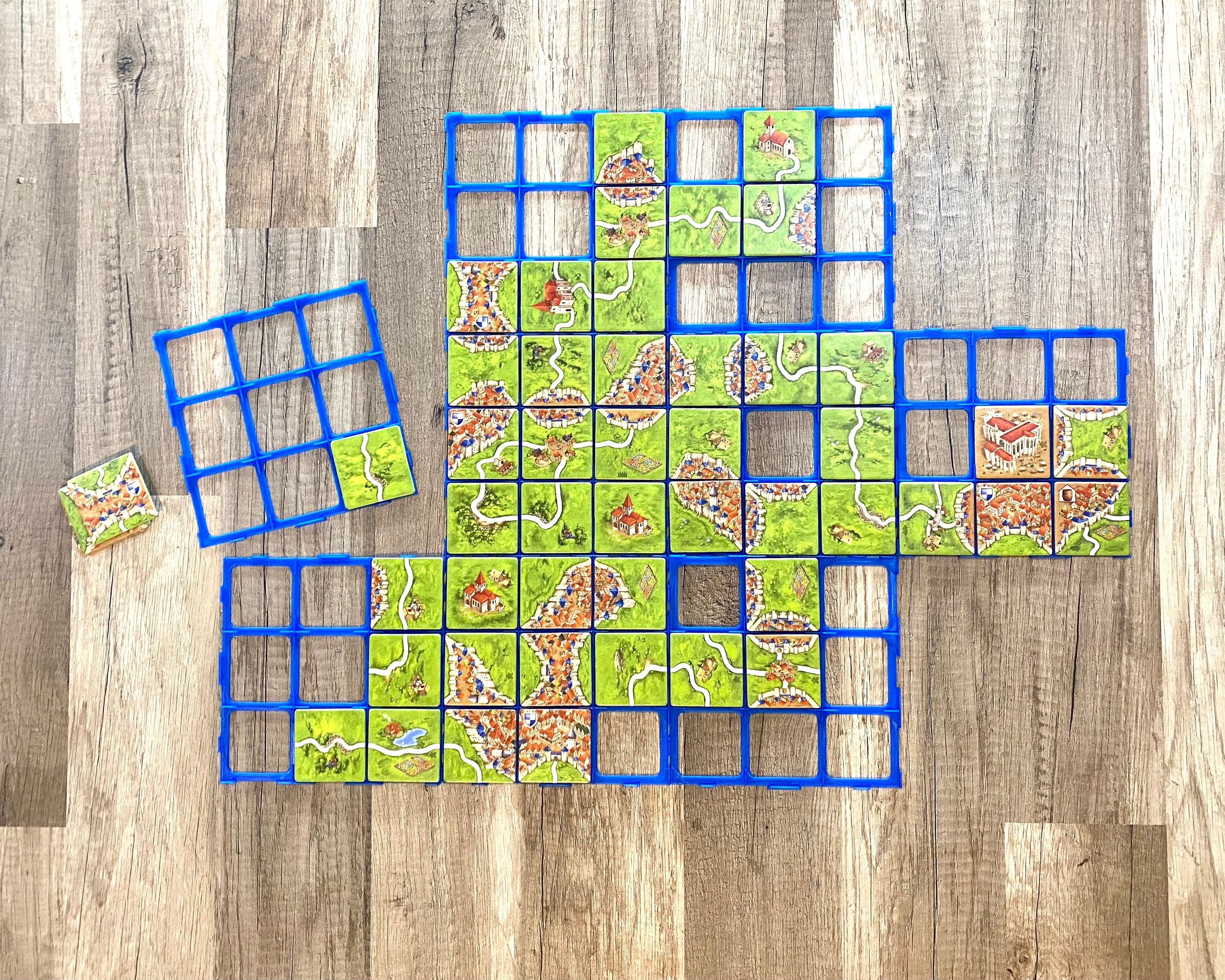 Carcassonne Tile Grid (pack of 9 Grids Holding 9 Tiles Each) - Etsy