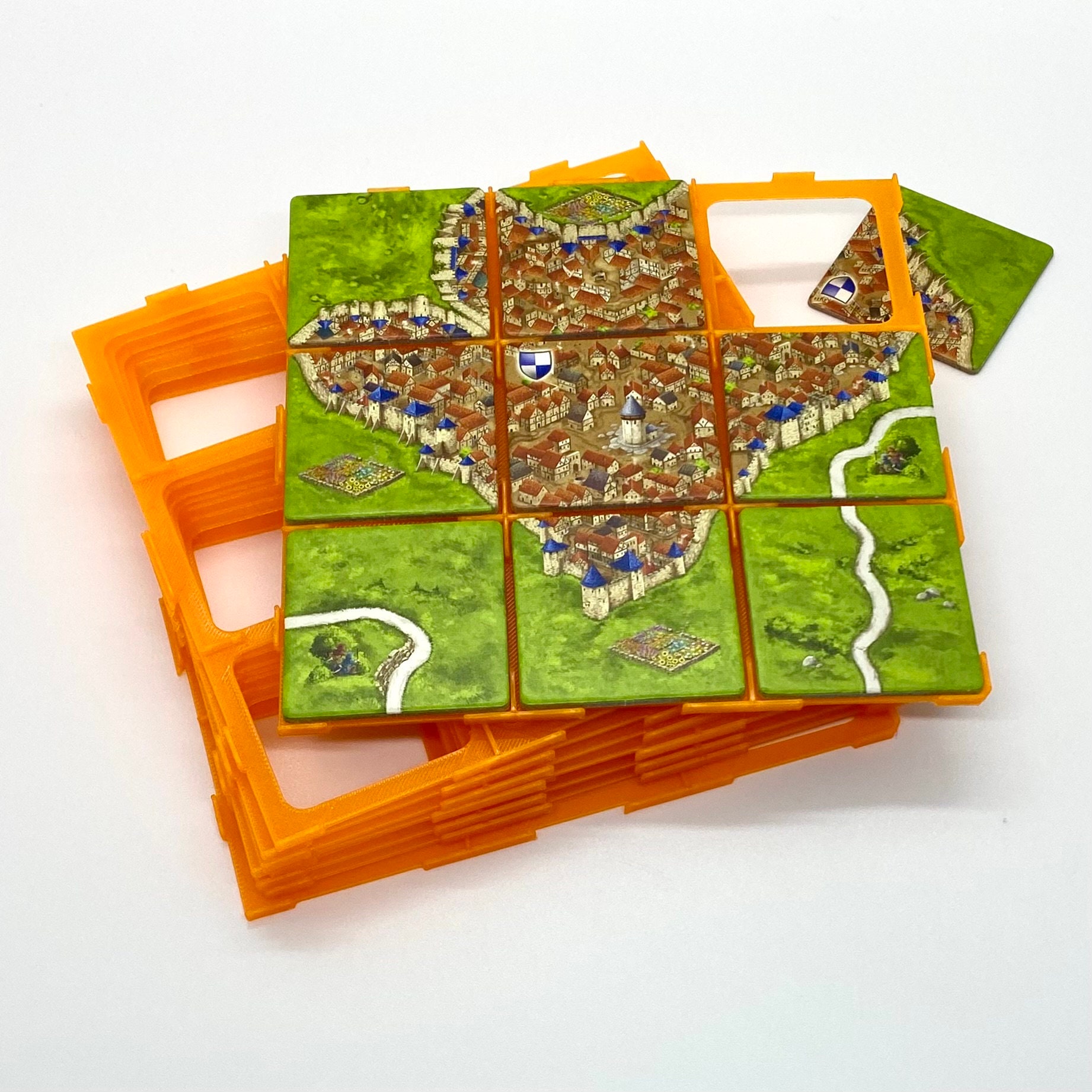 Carcassonne Tile Grid (pack of 9 Grids Holding 9 Tiles Each) - Etsy