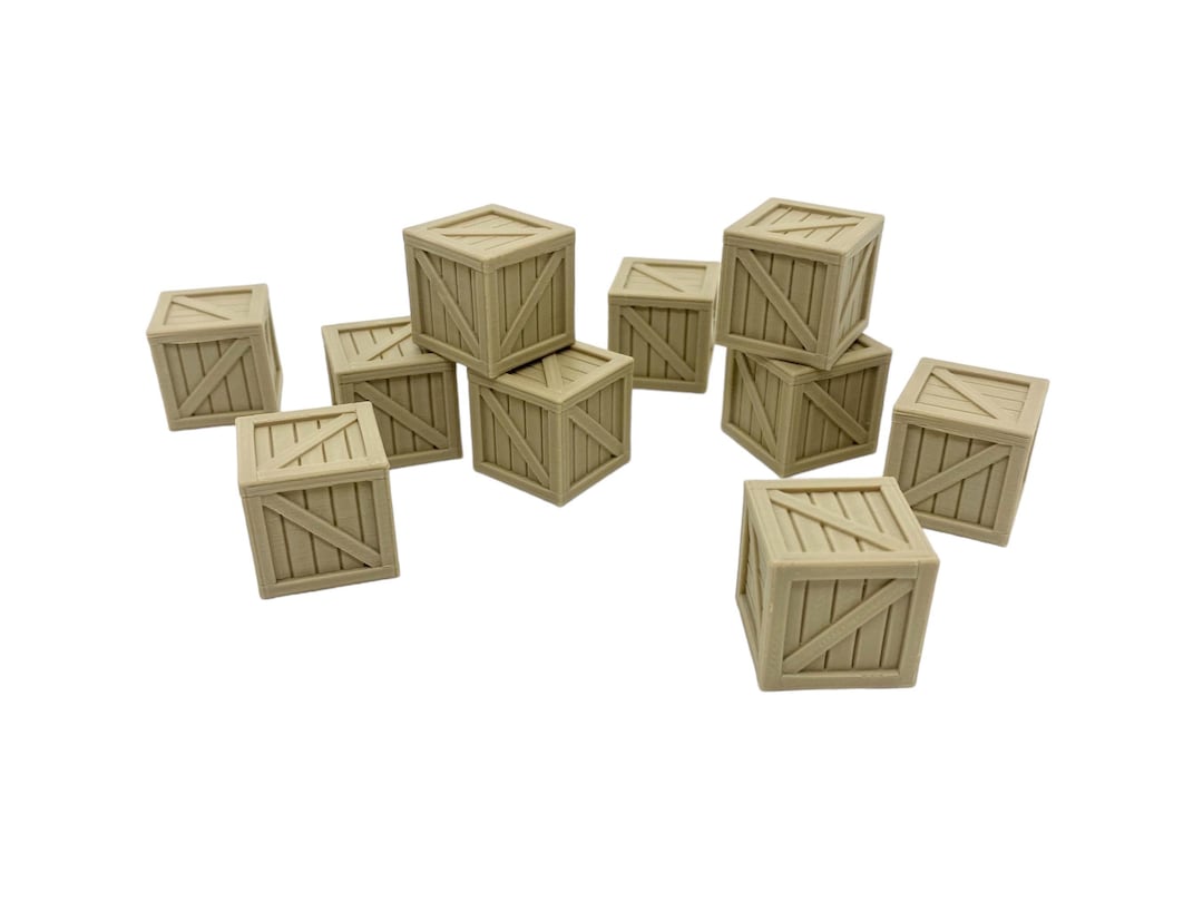 Custom Game Pieces - 10 Crates (chests) - Etsy