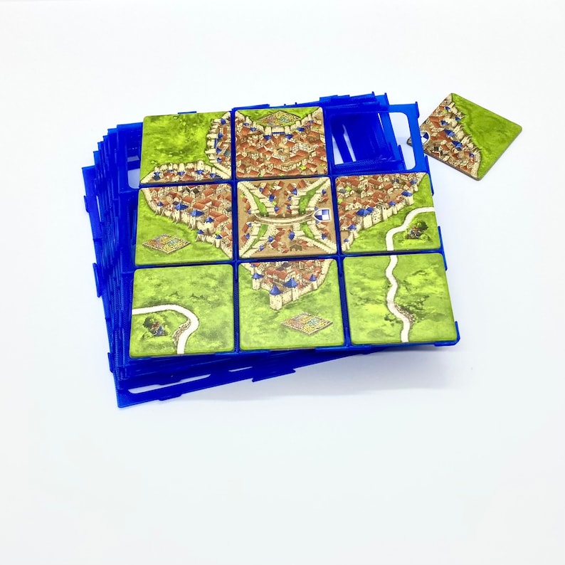 Carcassonne Tile Grid (pack of 9 Grids Holding 9 Tiles Each) - Etsy