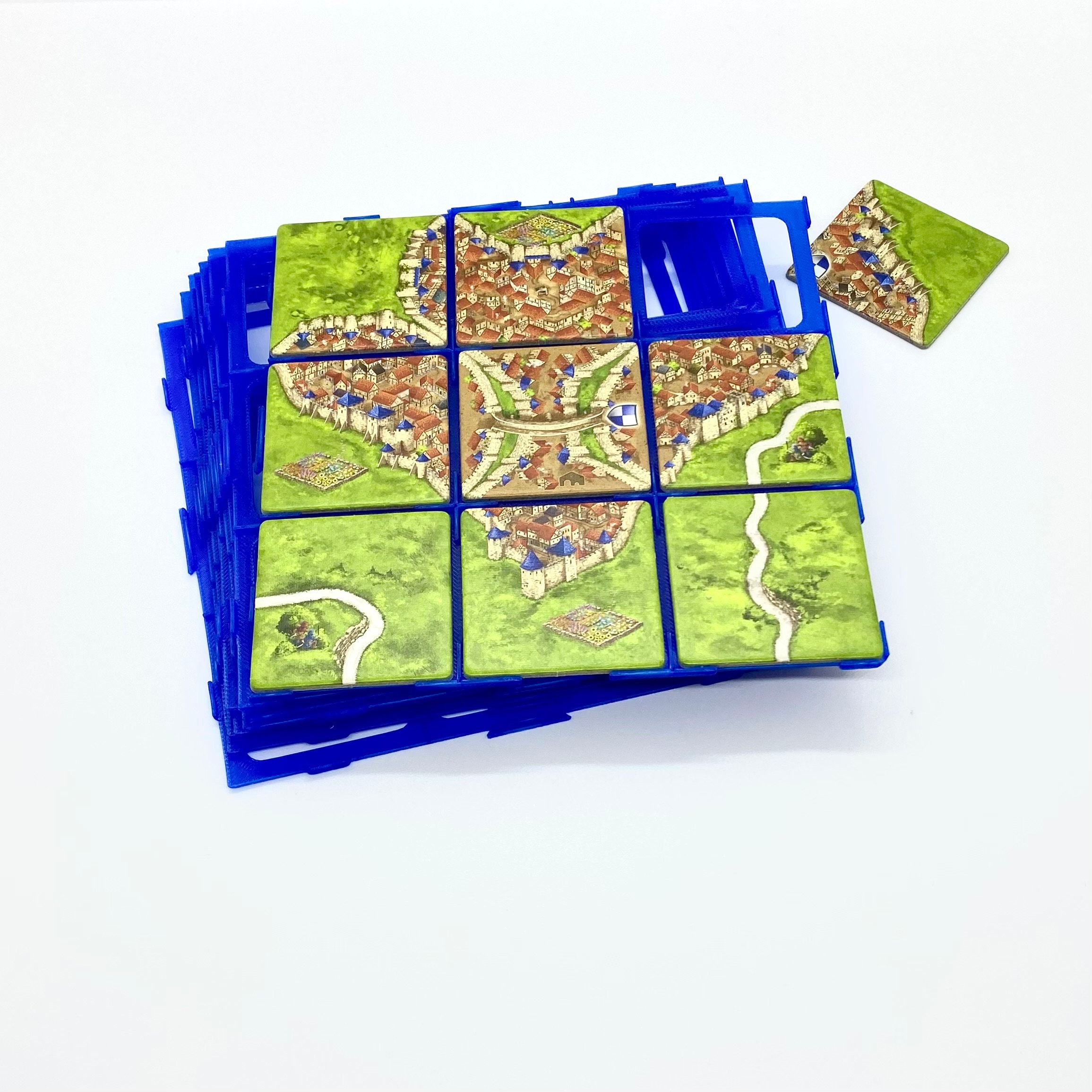 Carcassonne Tile Grid (pack of 9 Grids Holding 9 Tiles Each) - Etsy
