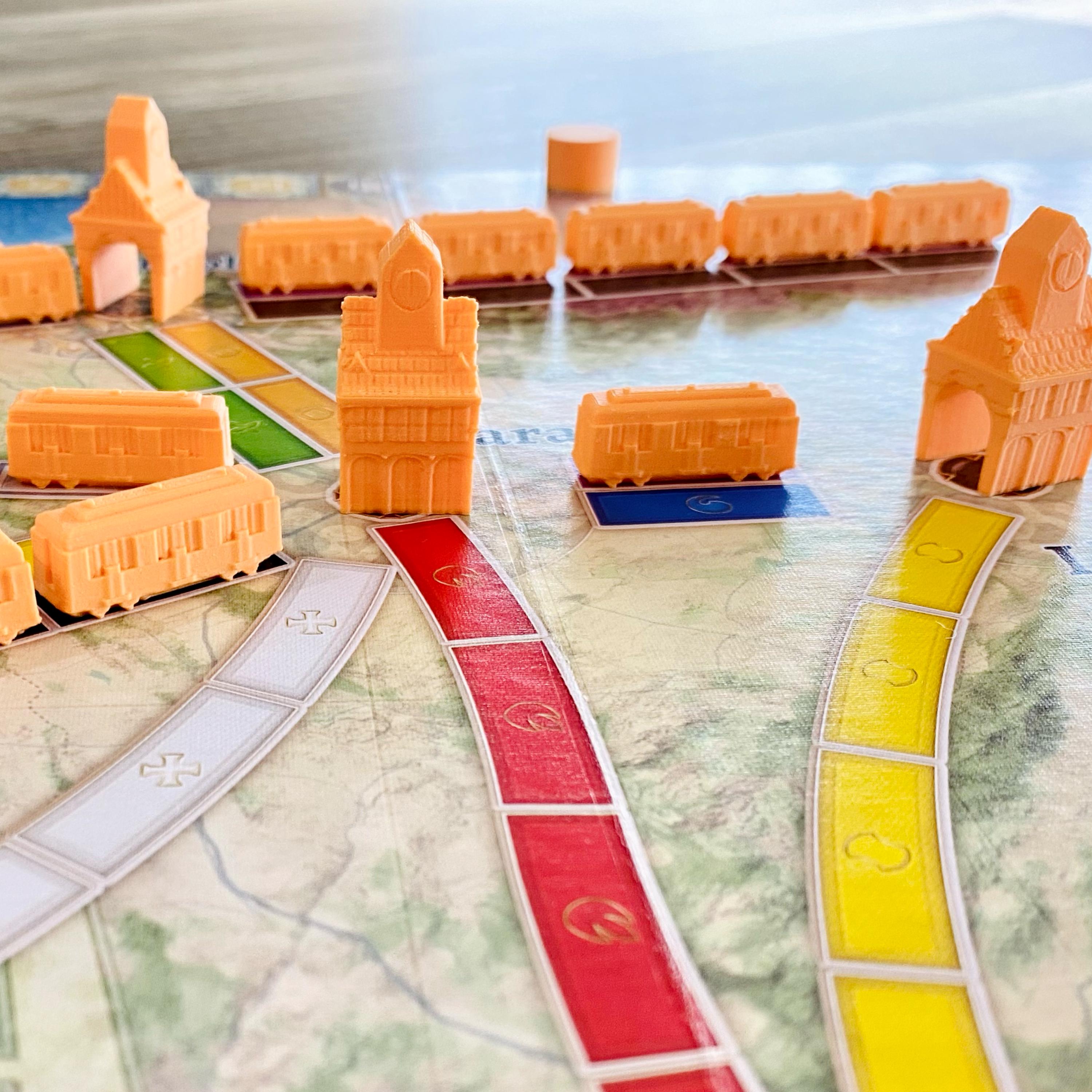 48 Trains + 3 Stations for Ticket to Ride Europe - Etsy