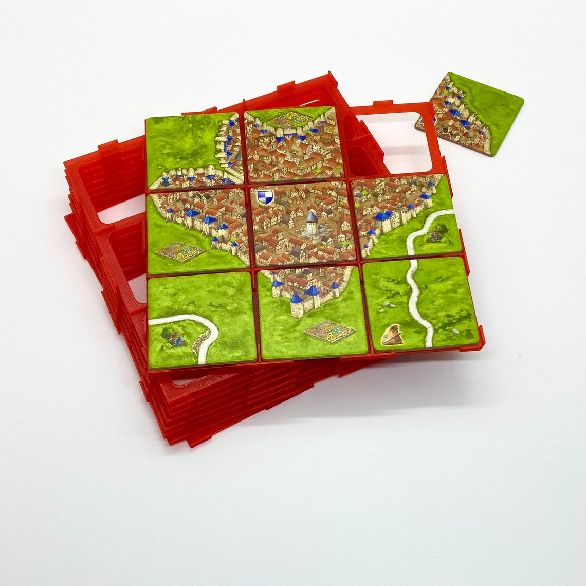 Carcassonne Tile Grid pack of 9 Grids Holding 9 Tiles Each - Etsy