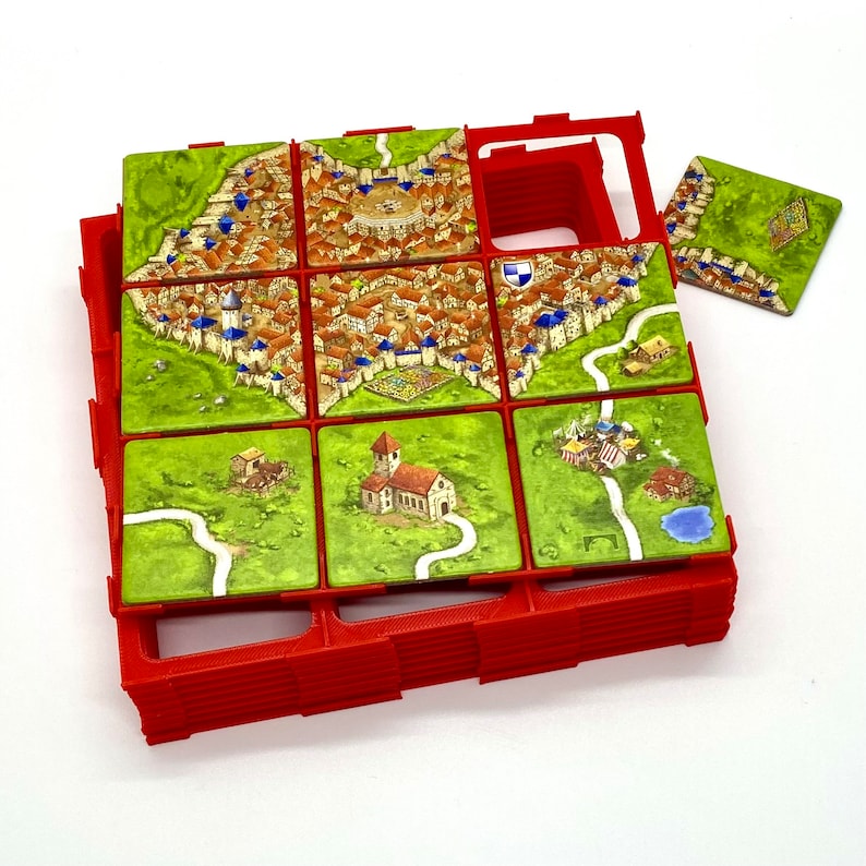 Carcassonne Tile Grid (pack of 9 Grids Holding 9 Tiles Each) - Etsy