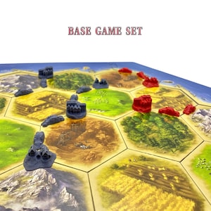 Catan Base Game Set Basic Colors - Etsy