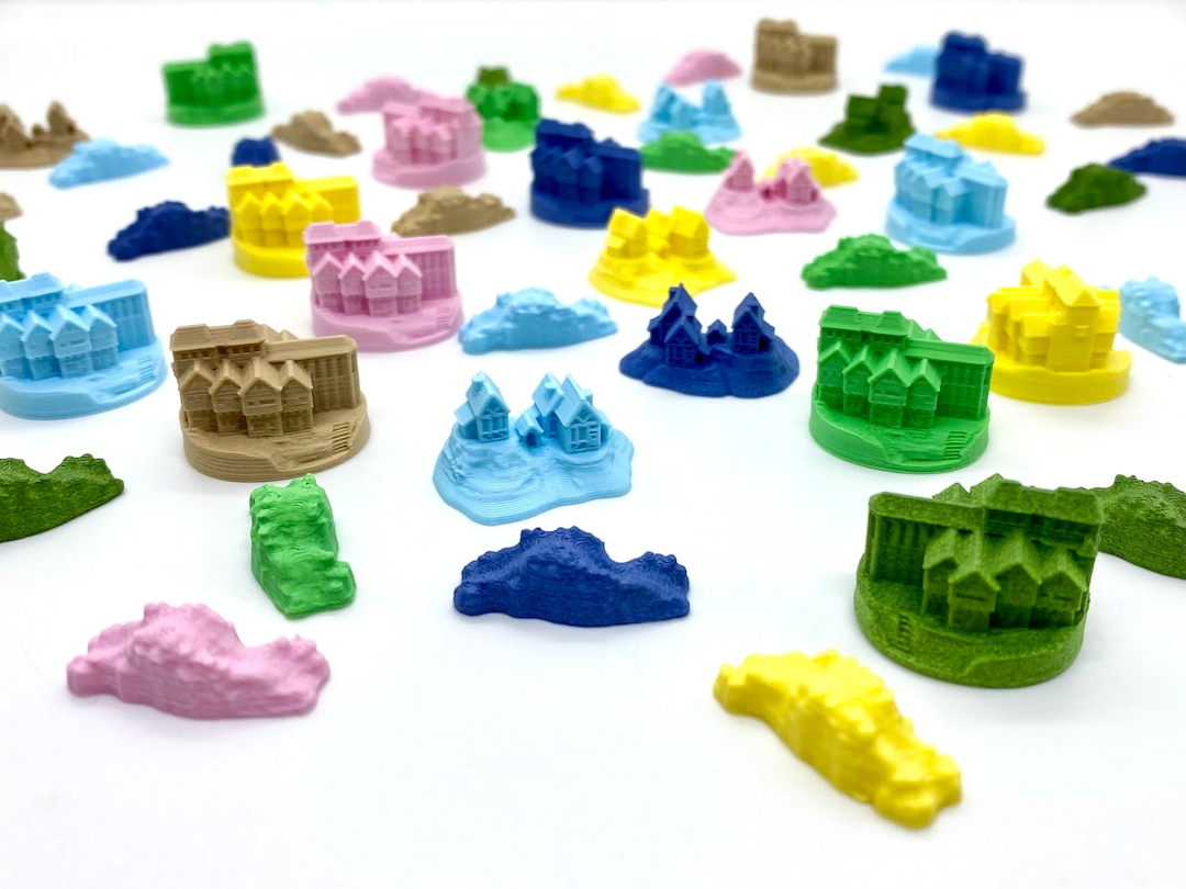 Catan Base Game Set - Matte Colors - Etsy