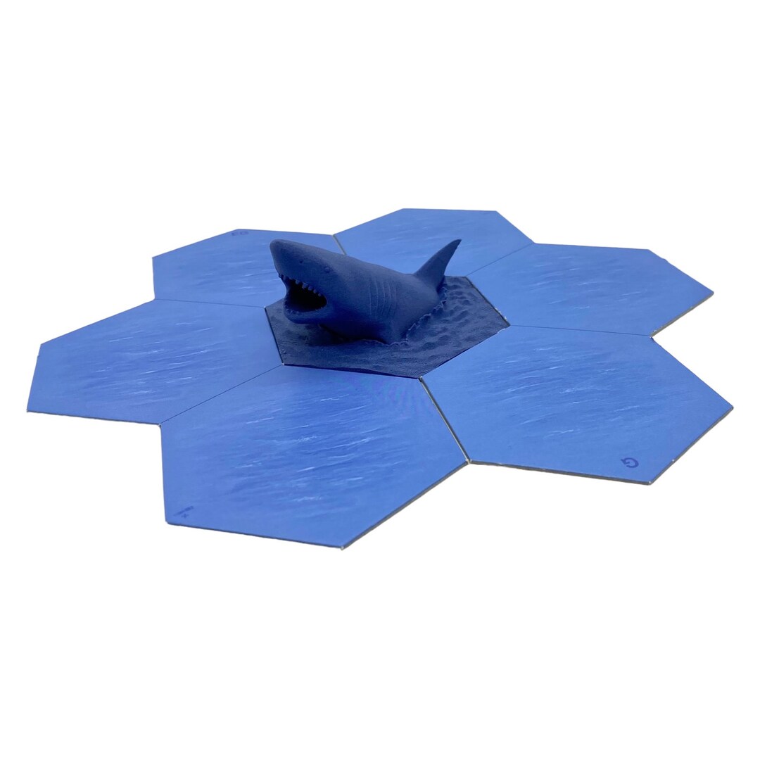 Catan - Shark Attack Hex - Etsy