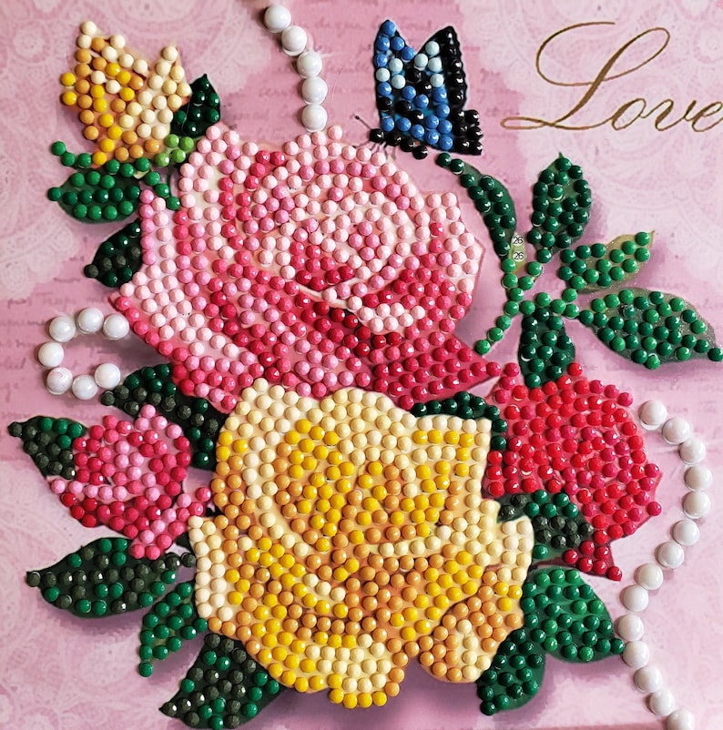 Blank Inside, Greeting Cards, Hand Beaded, Keepsakes - Etsy