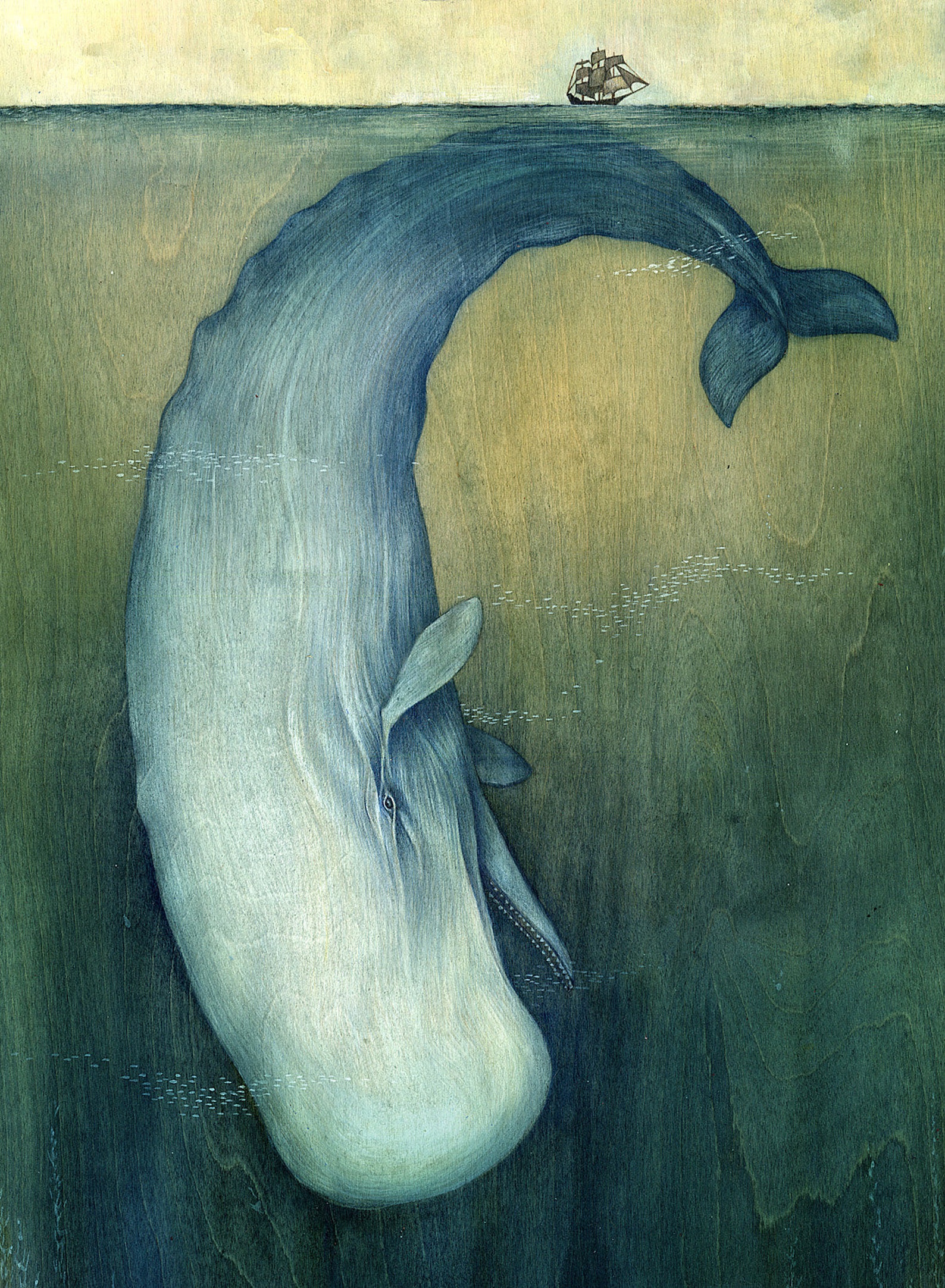 Moby Dick | Whale Art | Art Print | Whale Print | Wall Art | Nautical ...