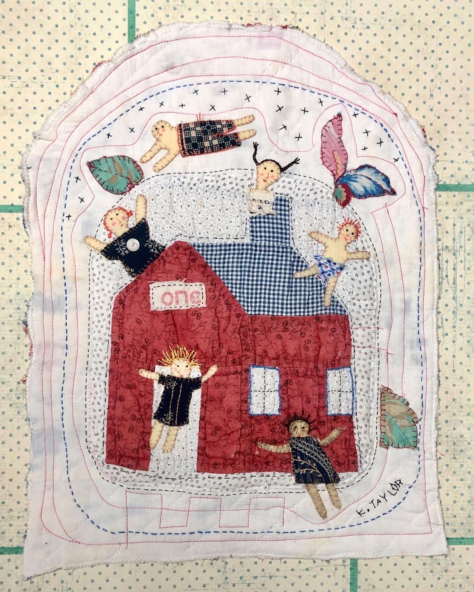 House and Home Stitched Art - Etsy