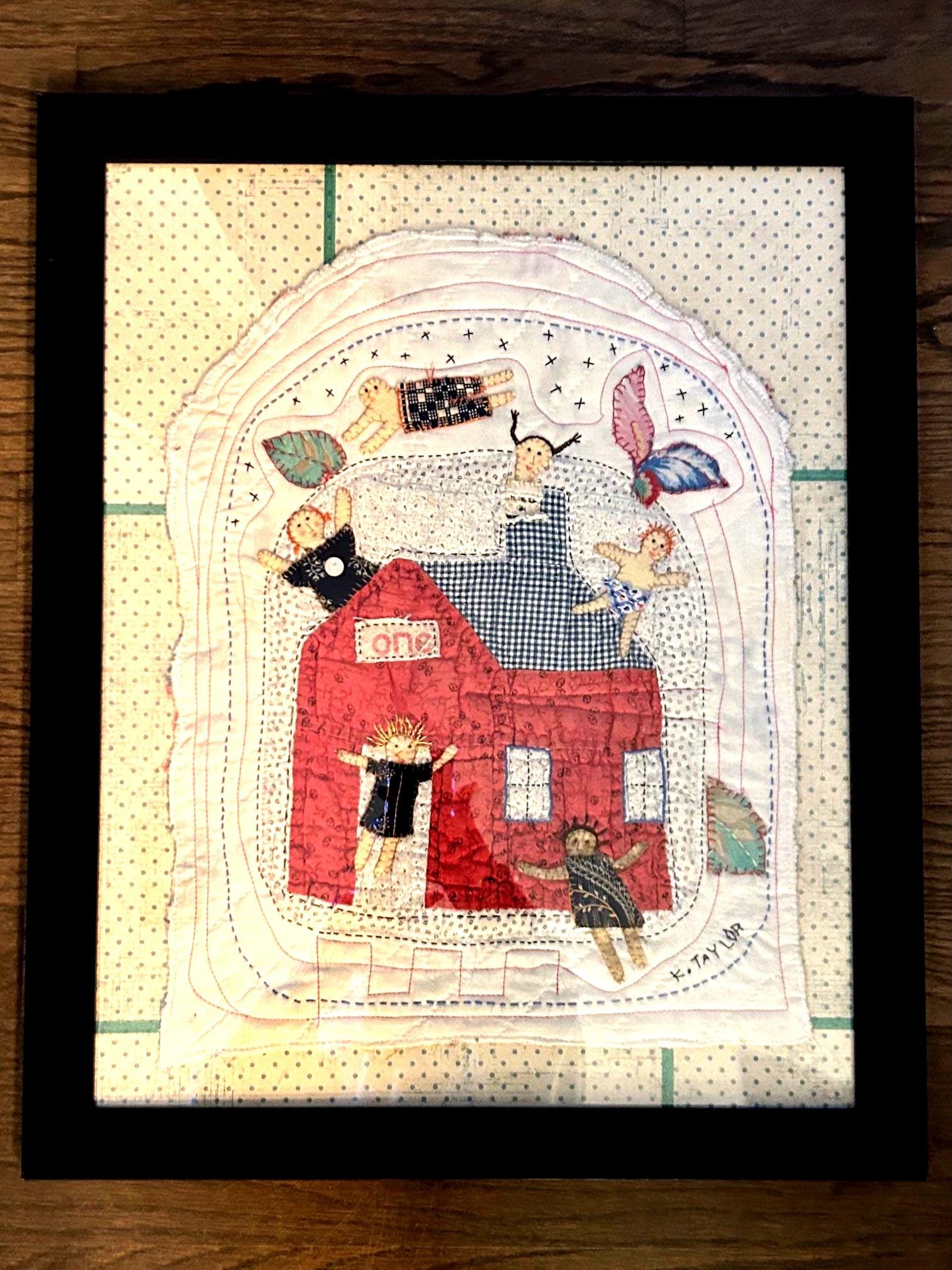 House and Home Stitched Art - Etsy