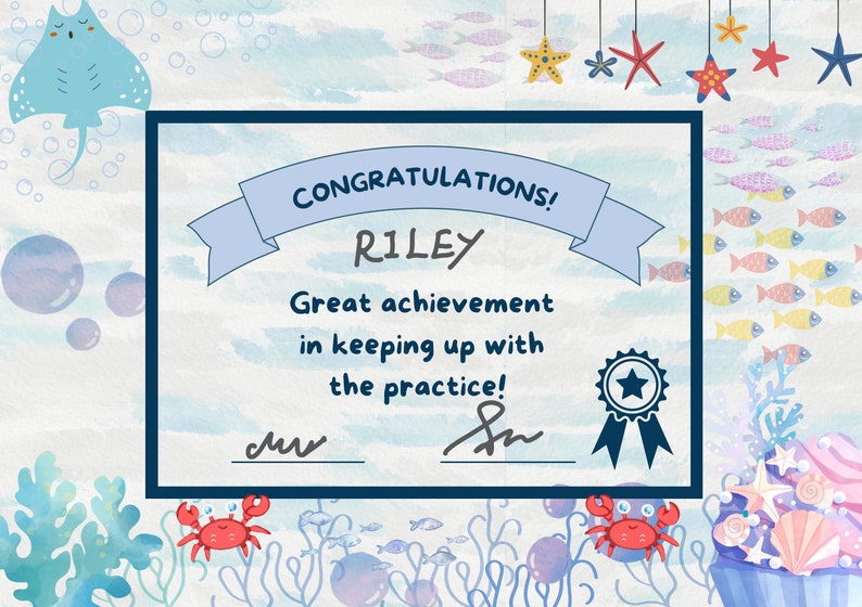 Kids Music Practice Chart Printable Weekly Planner and Tracker - Etsy